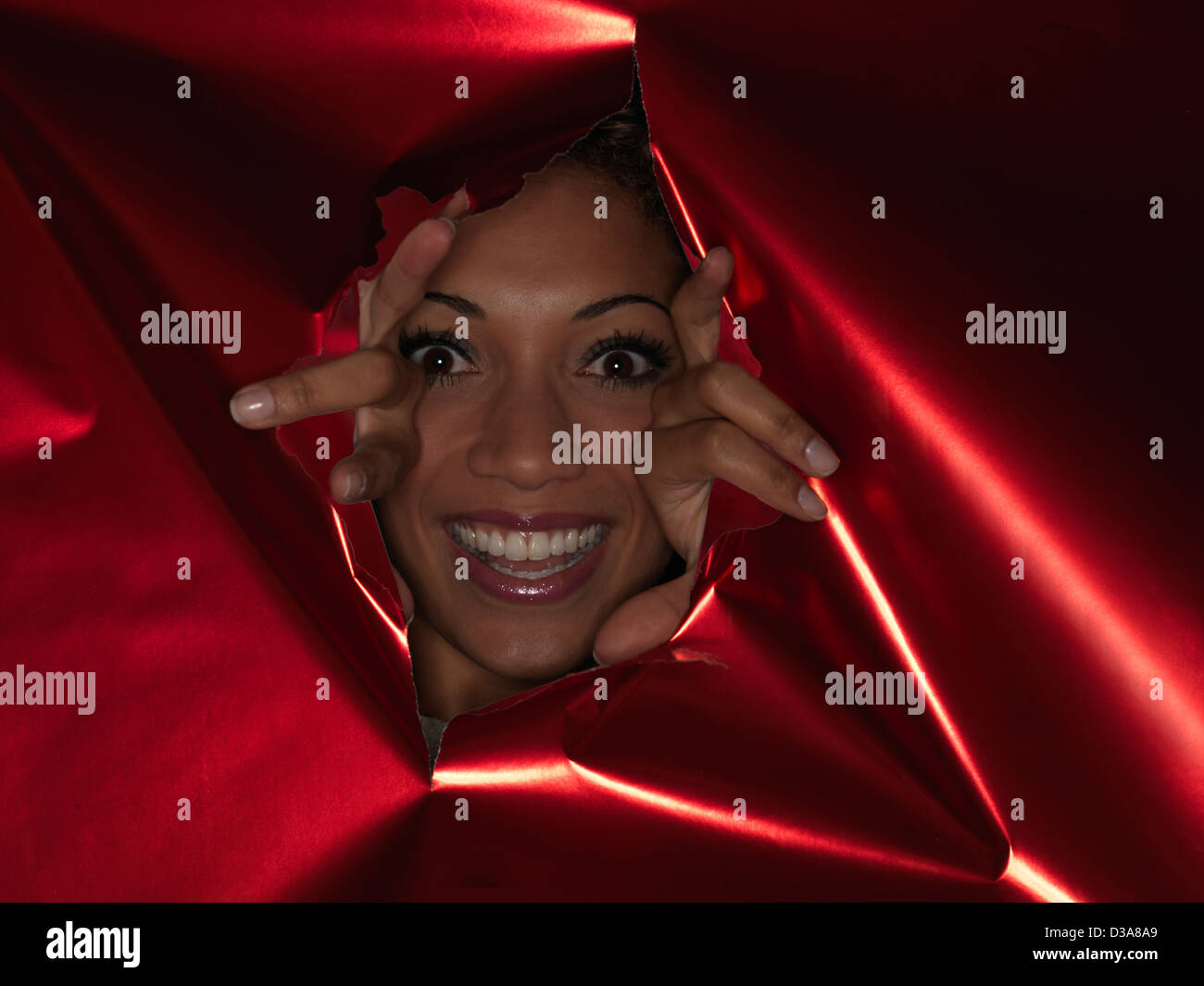 Face pushing through wall hi-res stock photography and images - Alamy