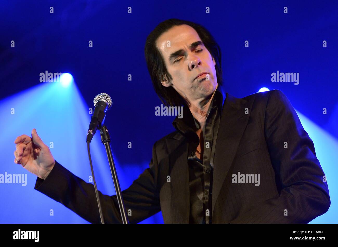 Australian musician Nick Cave and The Bad Seeds perform on stage at ...