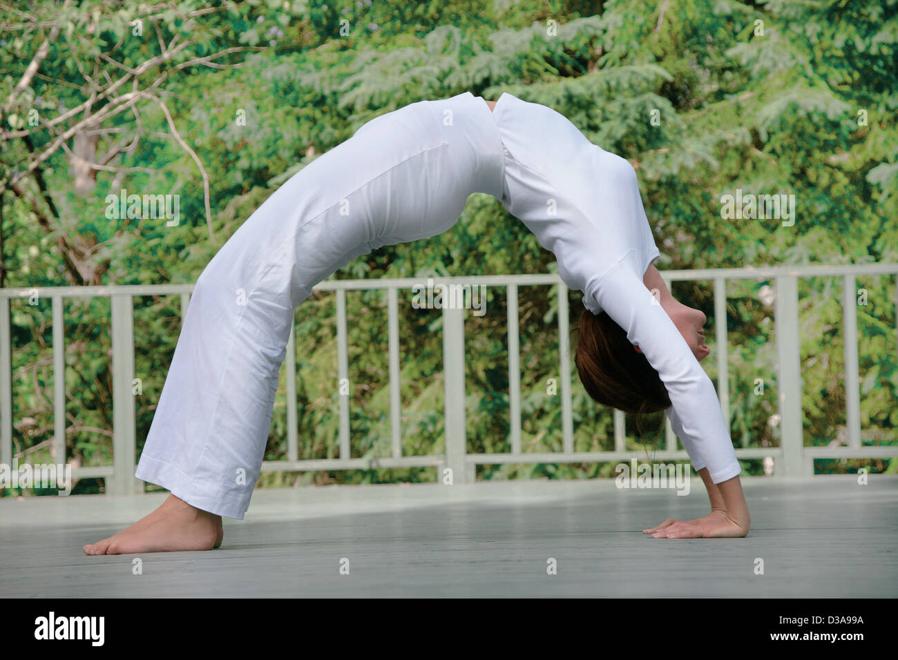 Yoga back arch hi-res stock photography and images - Alamy