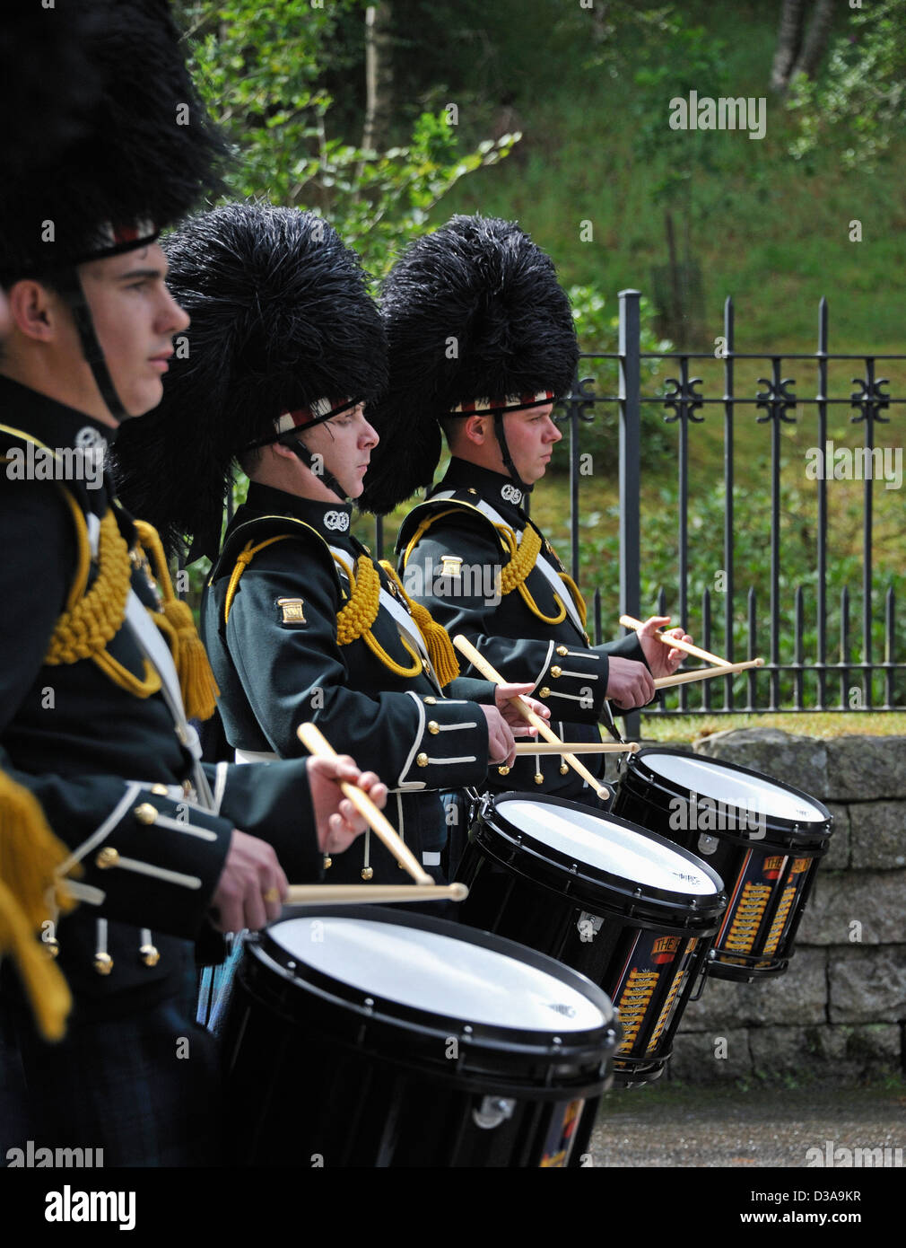 Drummers band argyll sutherland highlanders hi-res stock photography ...