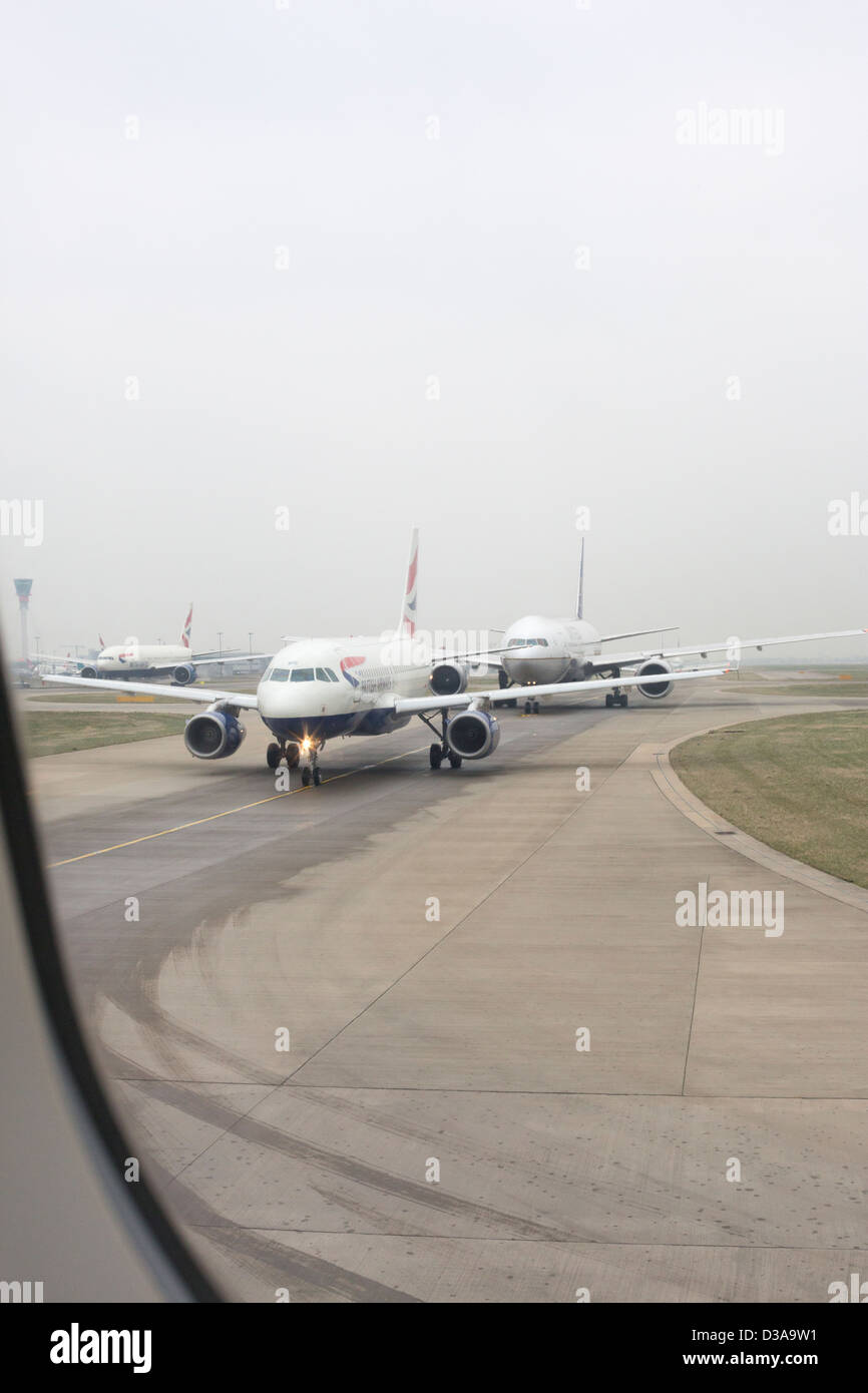 British airways planes at terminal 5 of heathrow airport hi-res stock ...