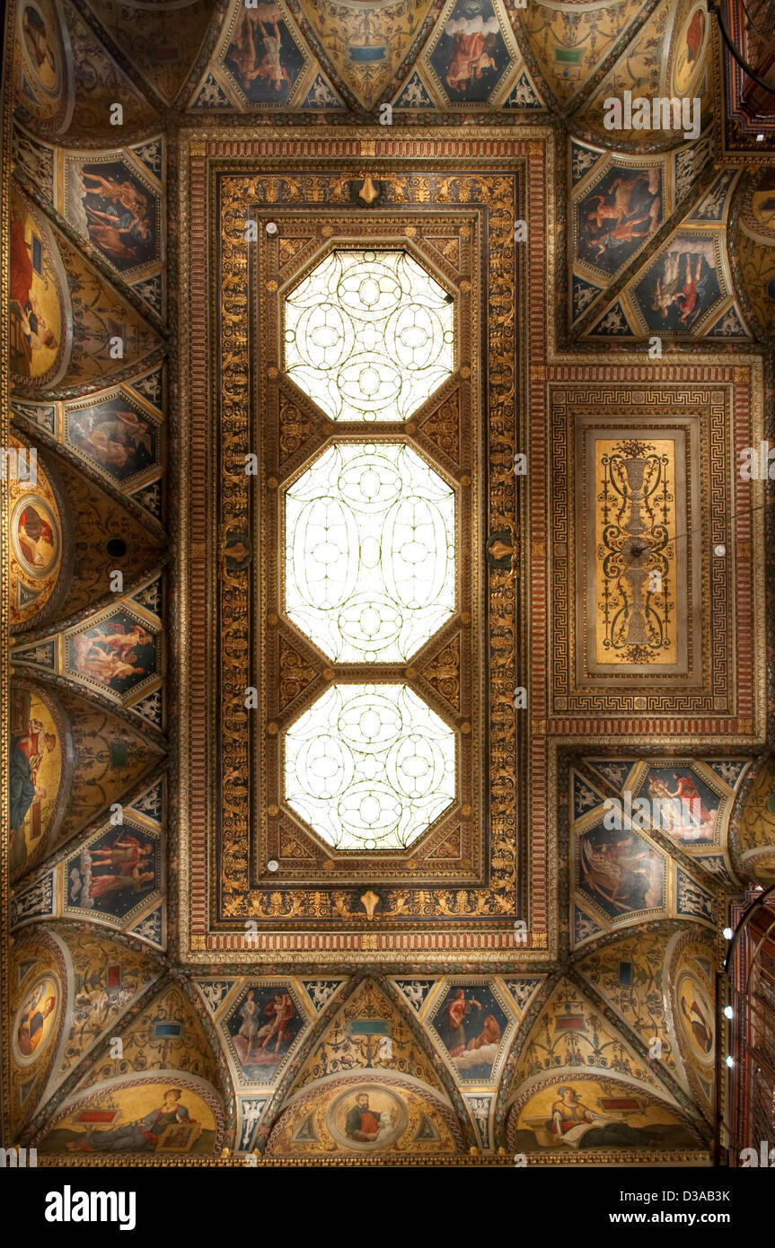 Usa, New York City, Manhattan, Morgan Library and Museum, Decorated ...