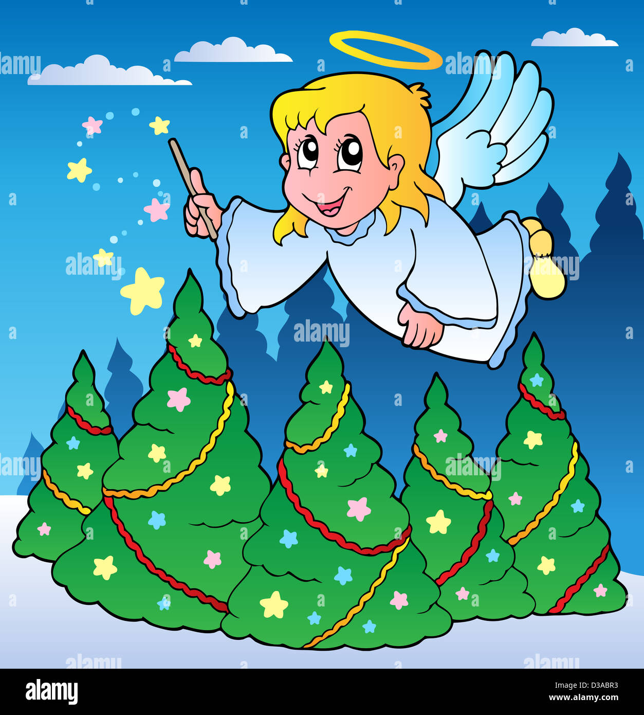 Angel theme image 2 - picture illustration Stock Photo - Alamy