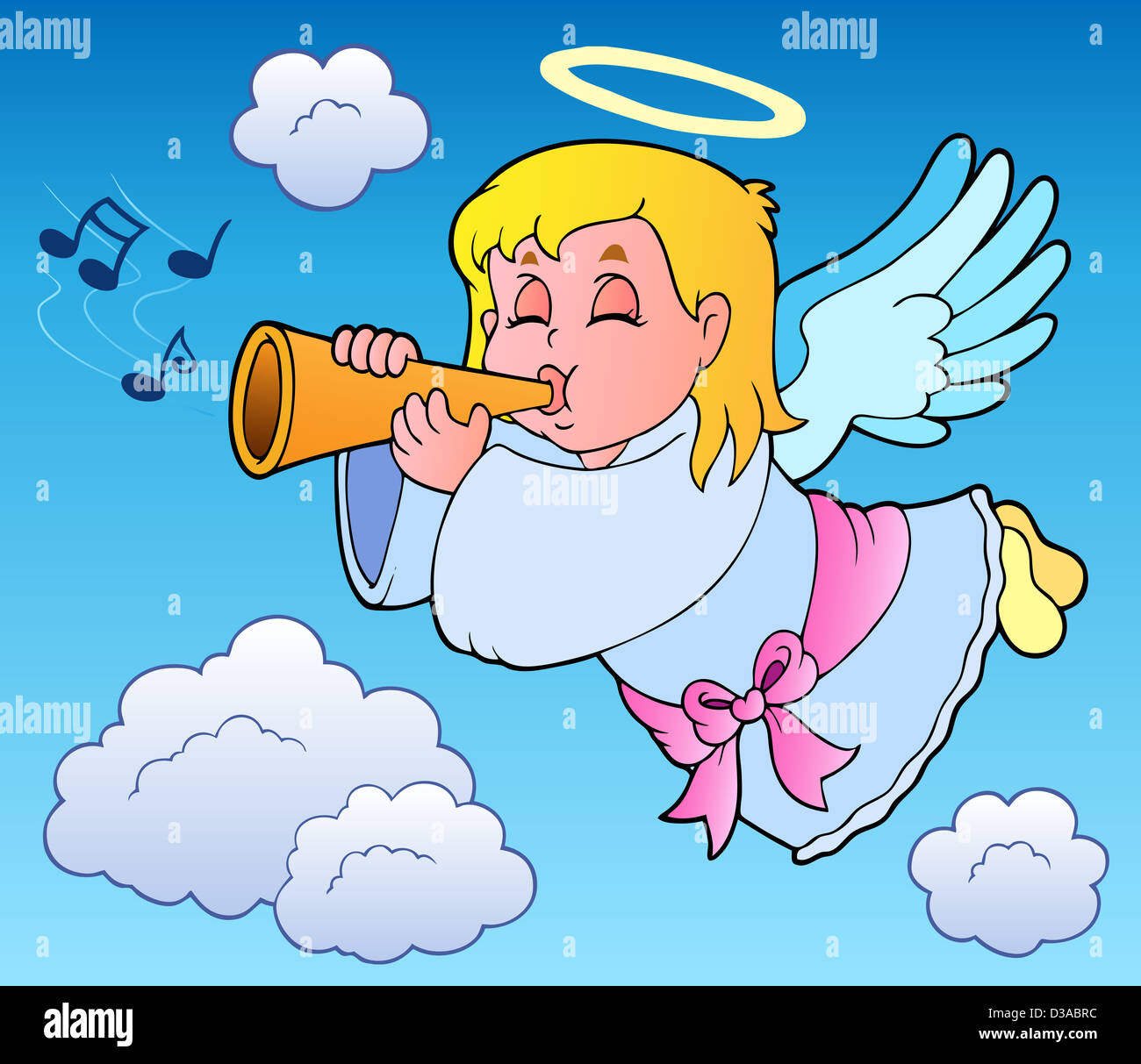 Angel theme image 3 - picture illustration Stock Photo - Alamy