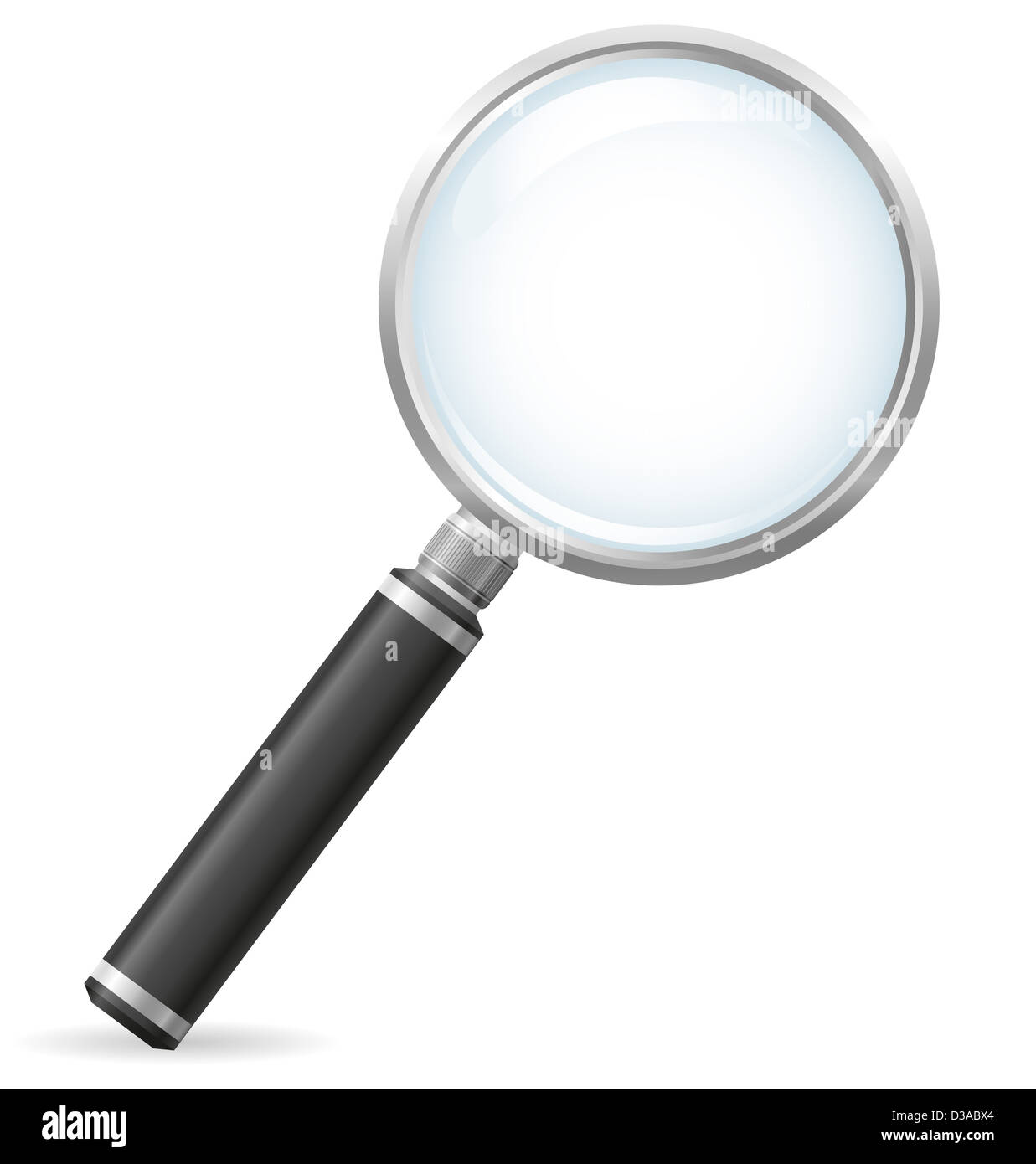 magnifier illustration isolated on white background Stock Photo - Alamy