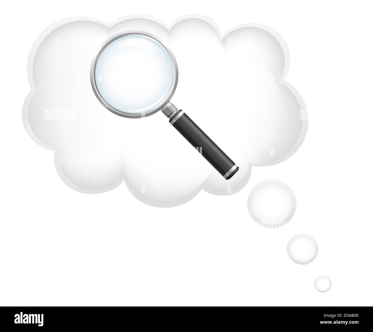 сoncept search for ideas illustration isolated on white background ...