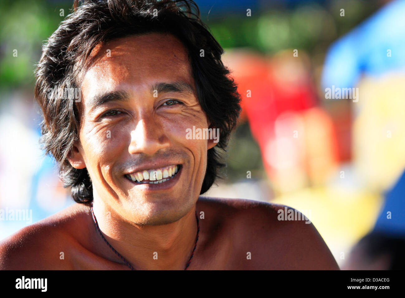 Portrait of adult Asian man smiling. Bali. Indonesia Stock Photo - Alamy