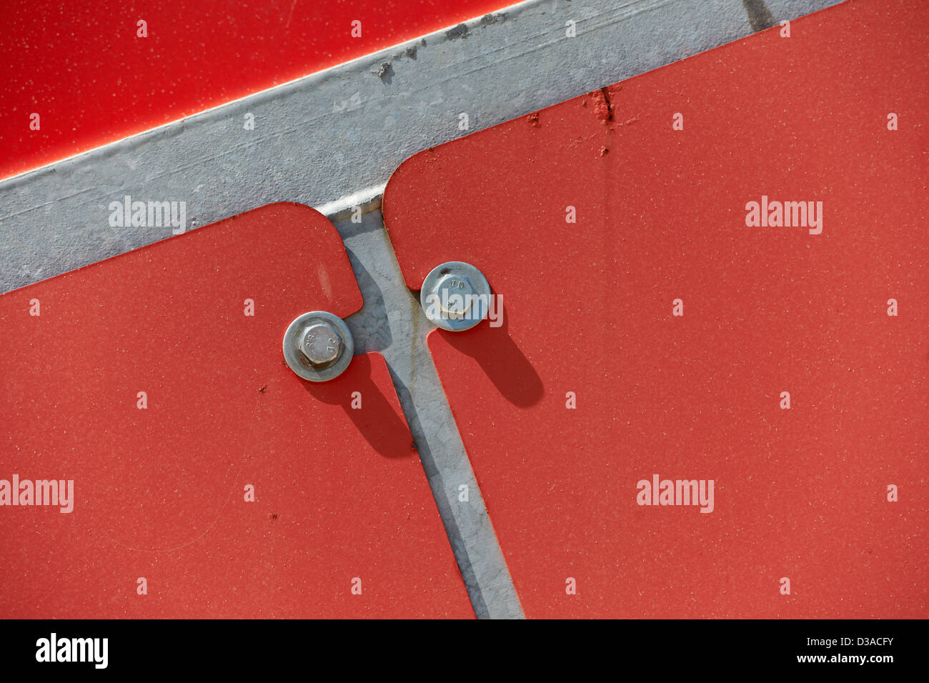 Bolt connection of steel details on industry machine Stock Photo - Alamy