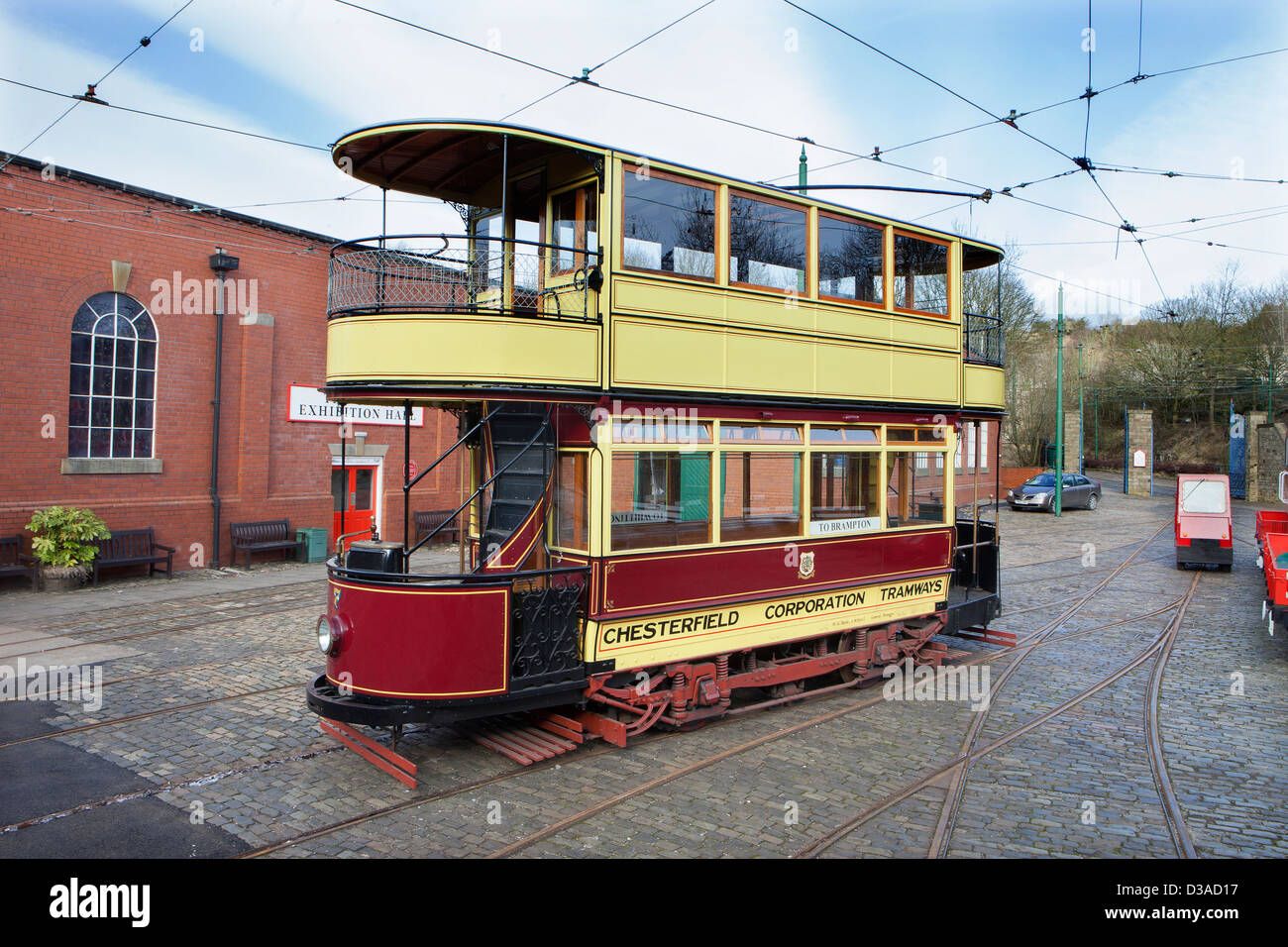 1904 No.7 Chesterfield Corporation Tram which ran between Brampton and ...