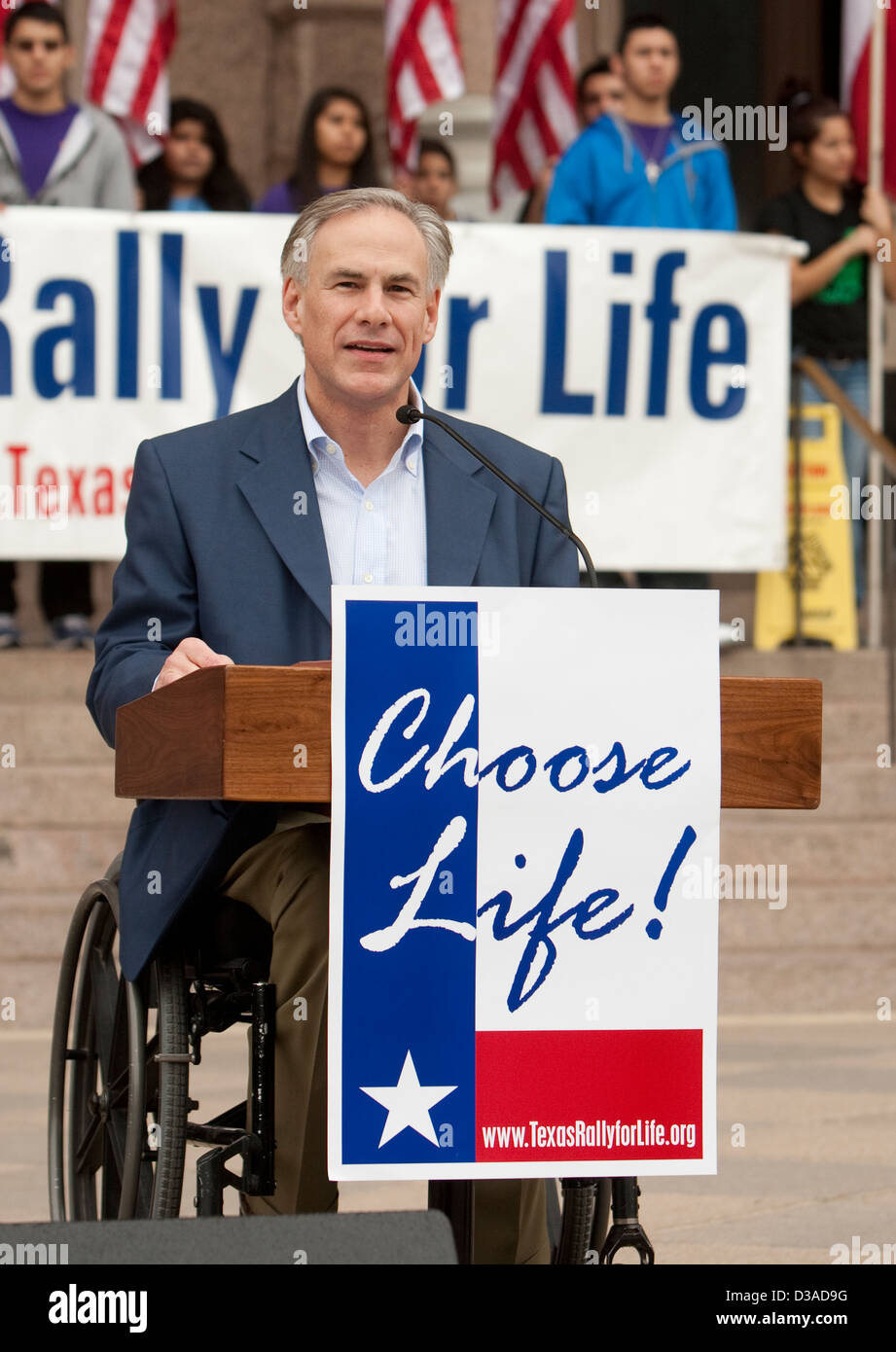 Texas Attorney General Greg Abbott speaks at pro-life, choose life ...