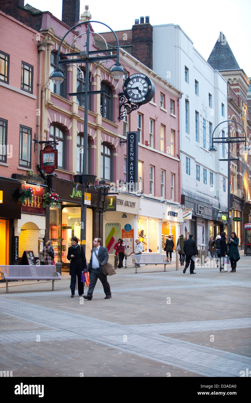 Leeds city centre retail area hi-res stock photography and images - Alamy