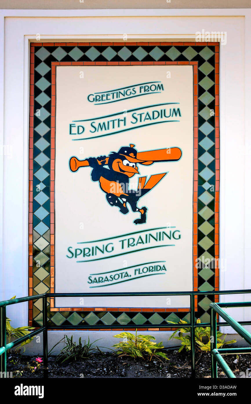 Ed Smith Stadium artwork Sarasota - spring training home of the ...