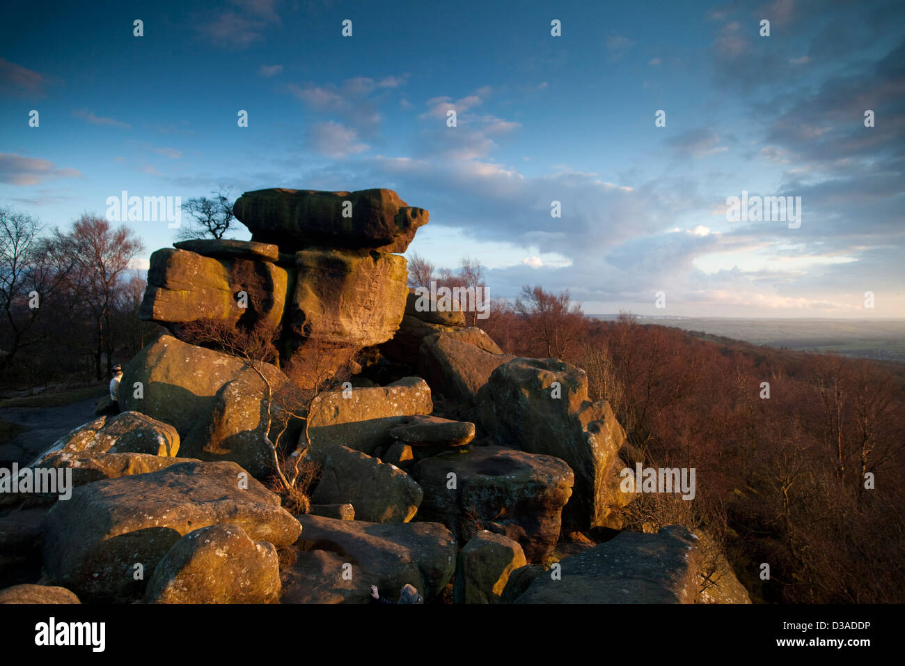 The Brimham Rocks are balancing rock formations located on Brimham Moor ...