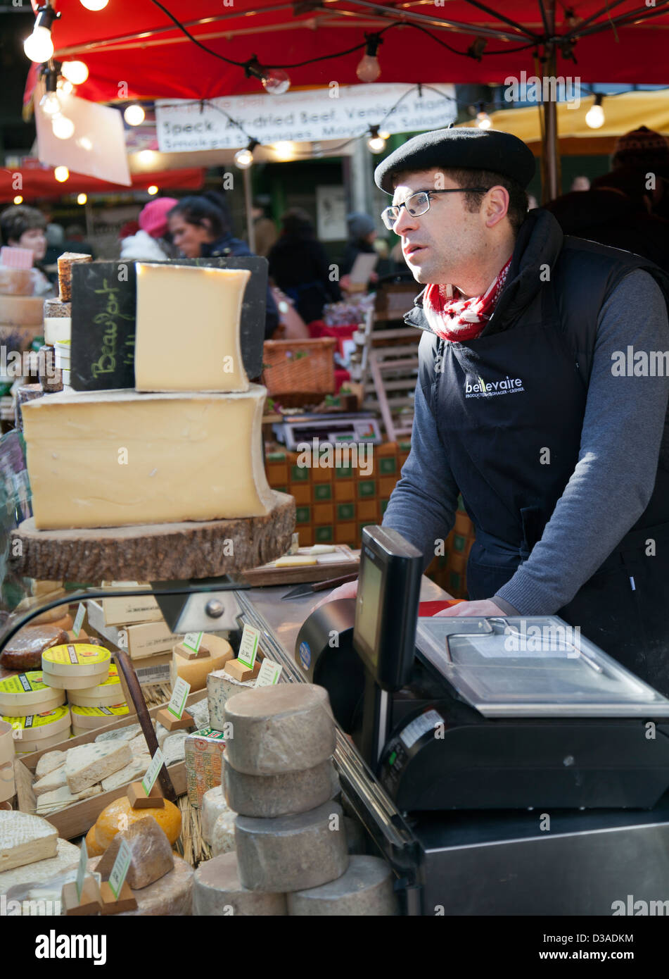 Cheese Stall at Borough Market SE1 - London UK Stock Photo - Alamy