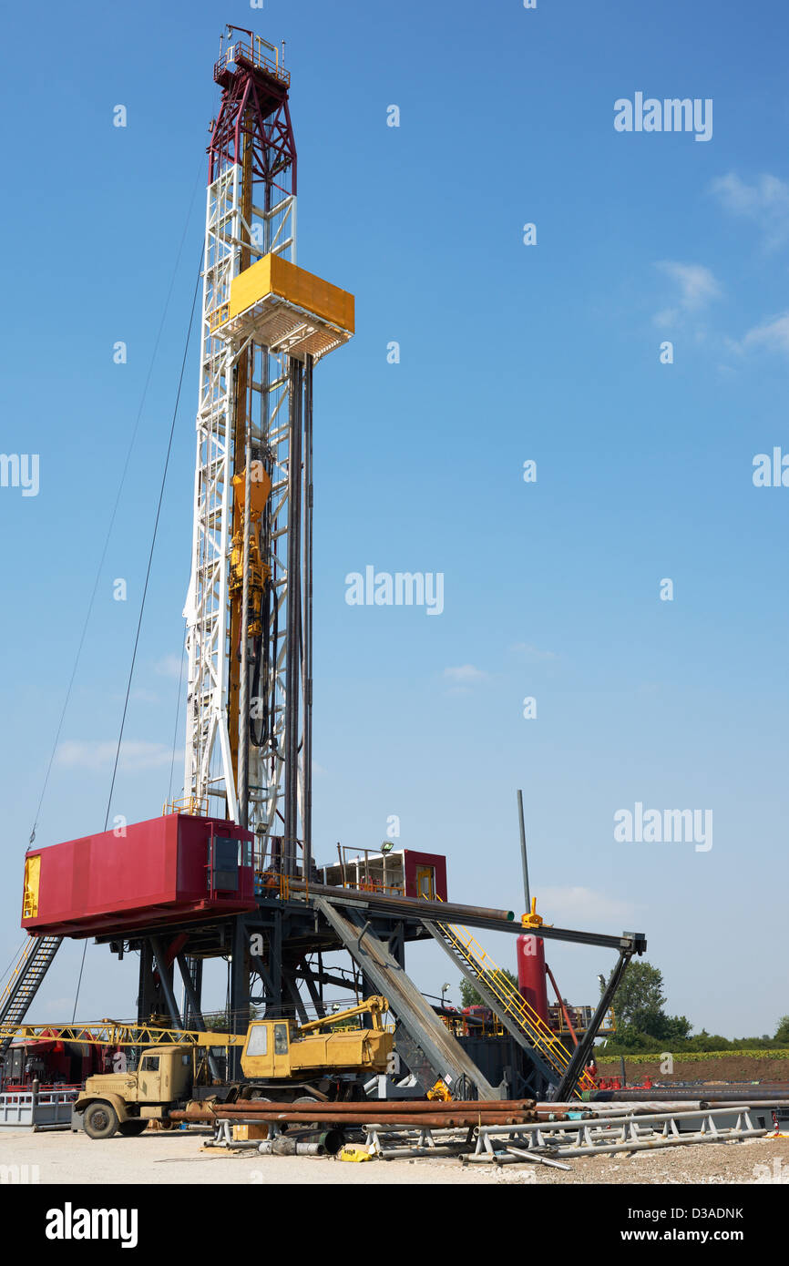 Big petrol exploration drilling machine Stock Photo - Alamy
