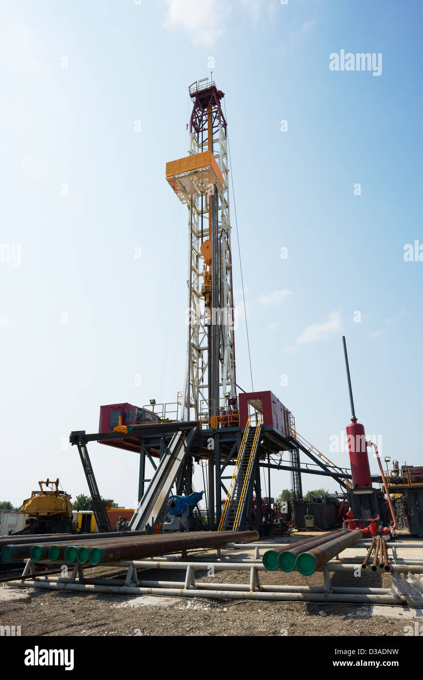 Digging For Oil With Machine