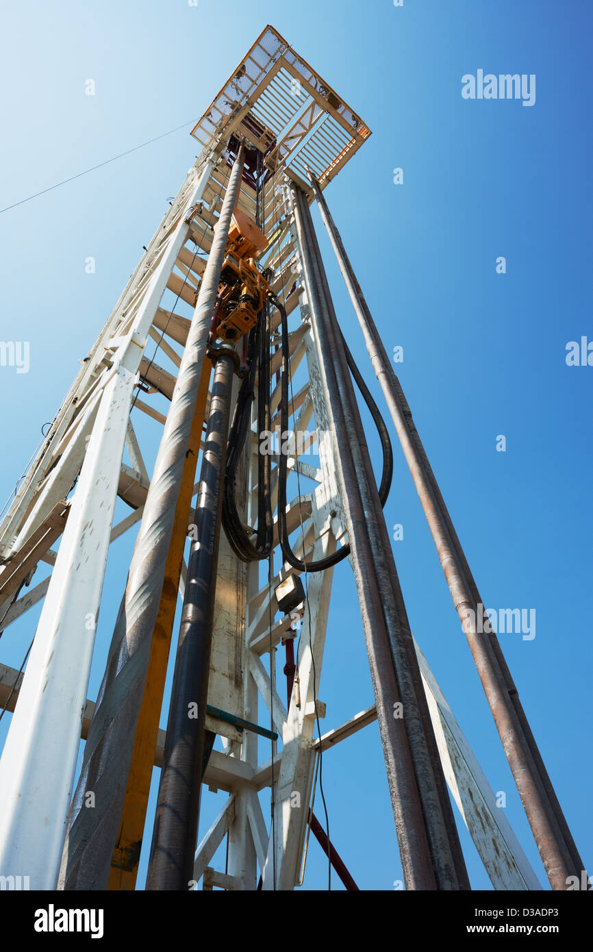 Big petrol exploration drilling machine top part Stock Photo - Alamy