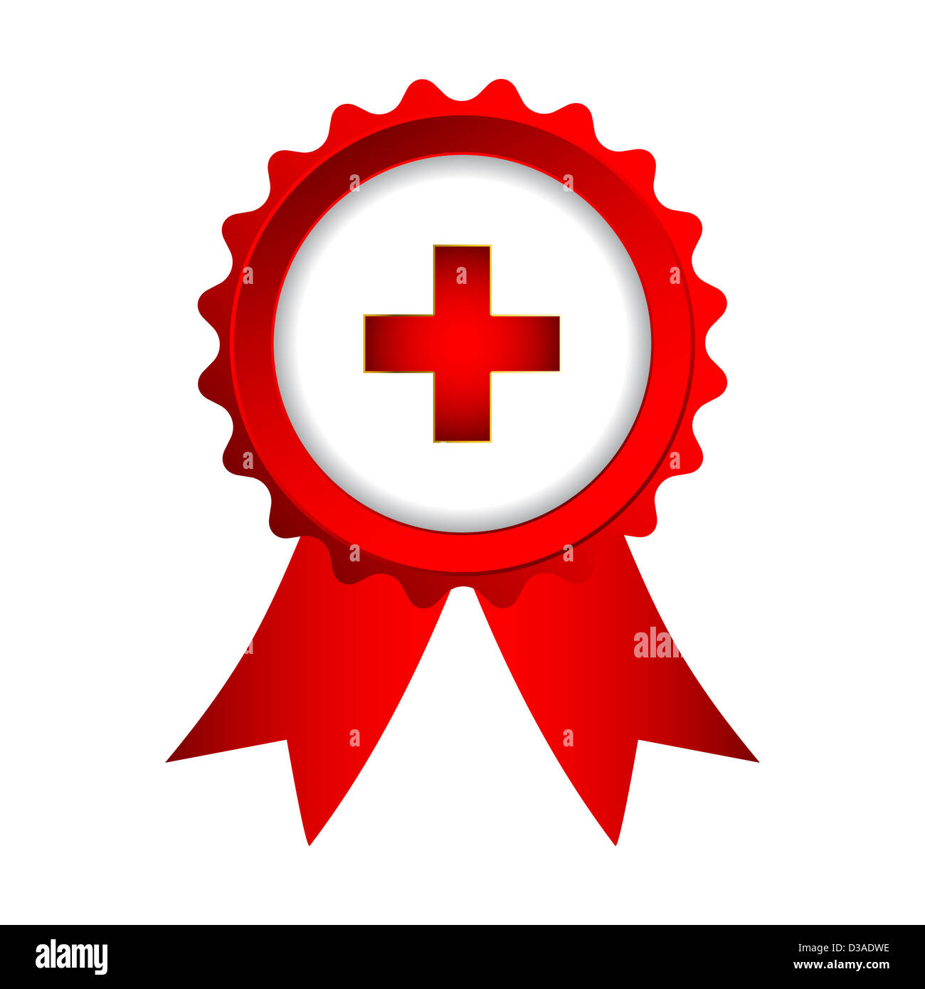 special red label with ribbons Stock Photo - Alamy