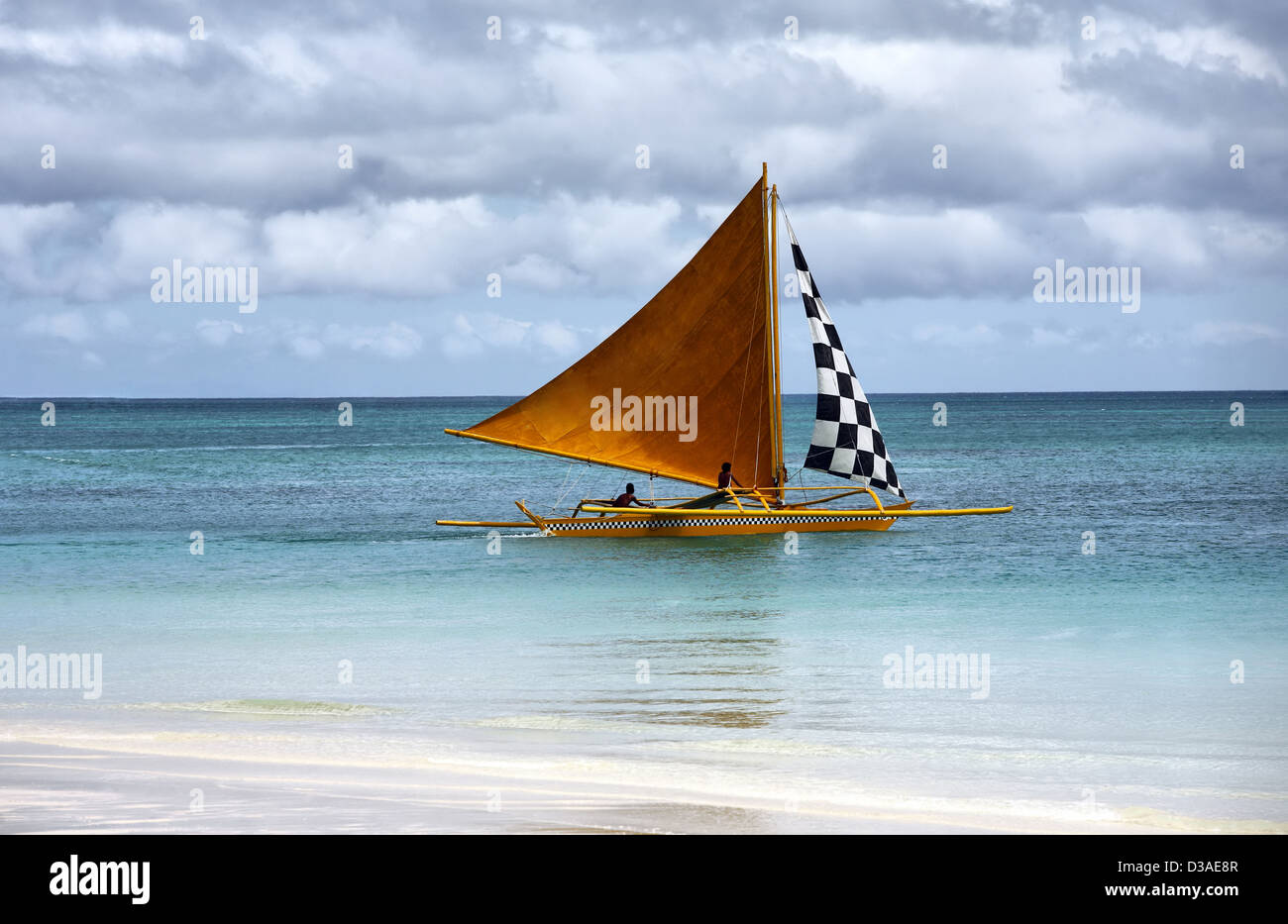 Sailing boats at an open ocean Stock Photo - Alamy