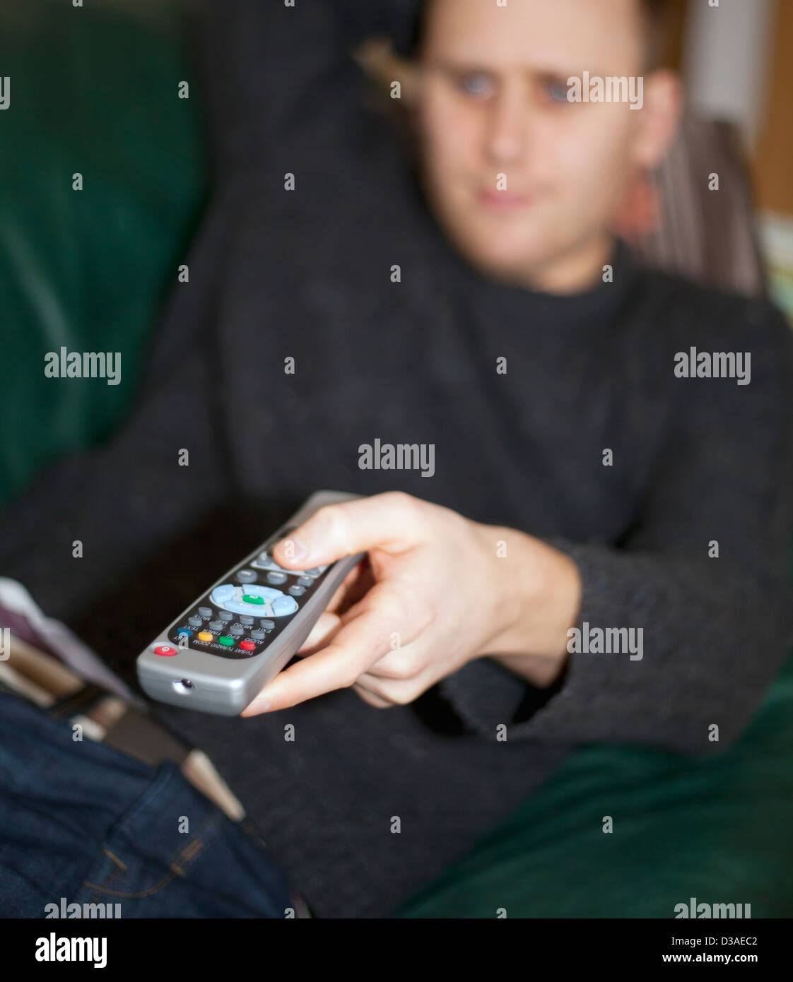 Couch potato man hi-res stock photography and images - Alamy