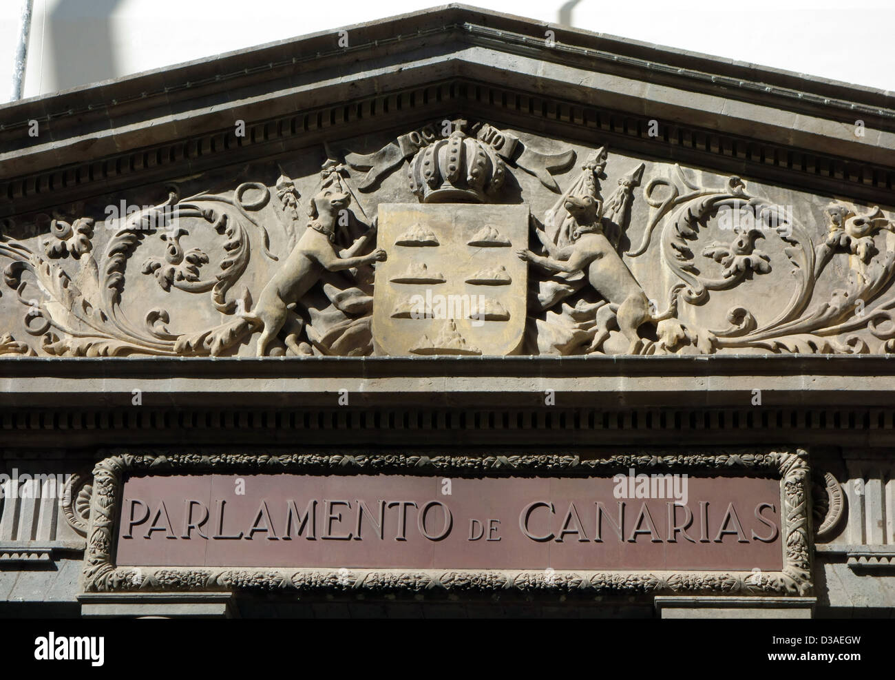 Canary Islands Parliament building, Santa Cruz de Tenerife Stock Photo ...