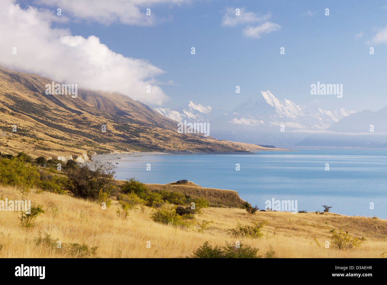 Lake Pukaki South Island New Zealand travel Stock Photo - Alamy