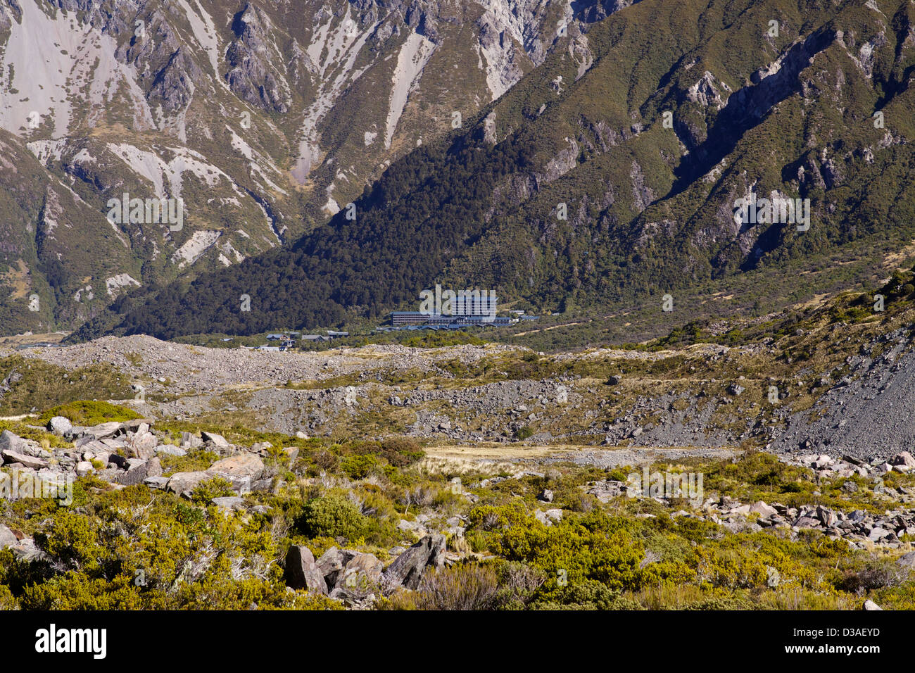 The hermitage hotel mount cook village hi-res stock photography and ...