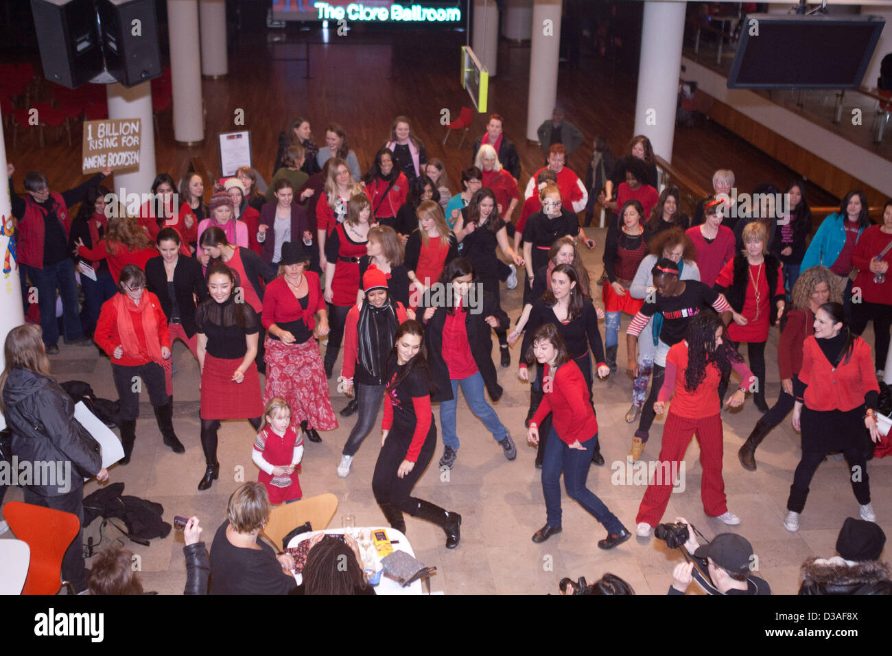 Activists hold dance flashmob at the Royal Festival Hall during the ...