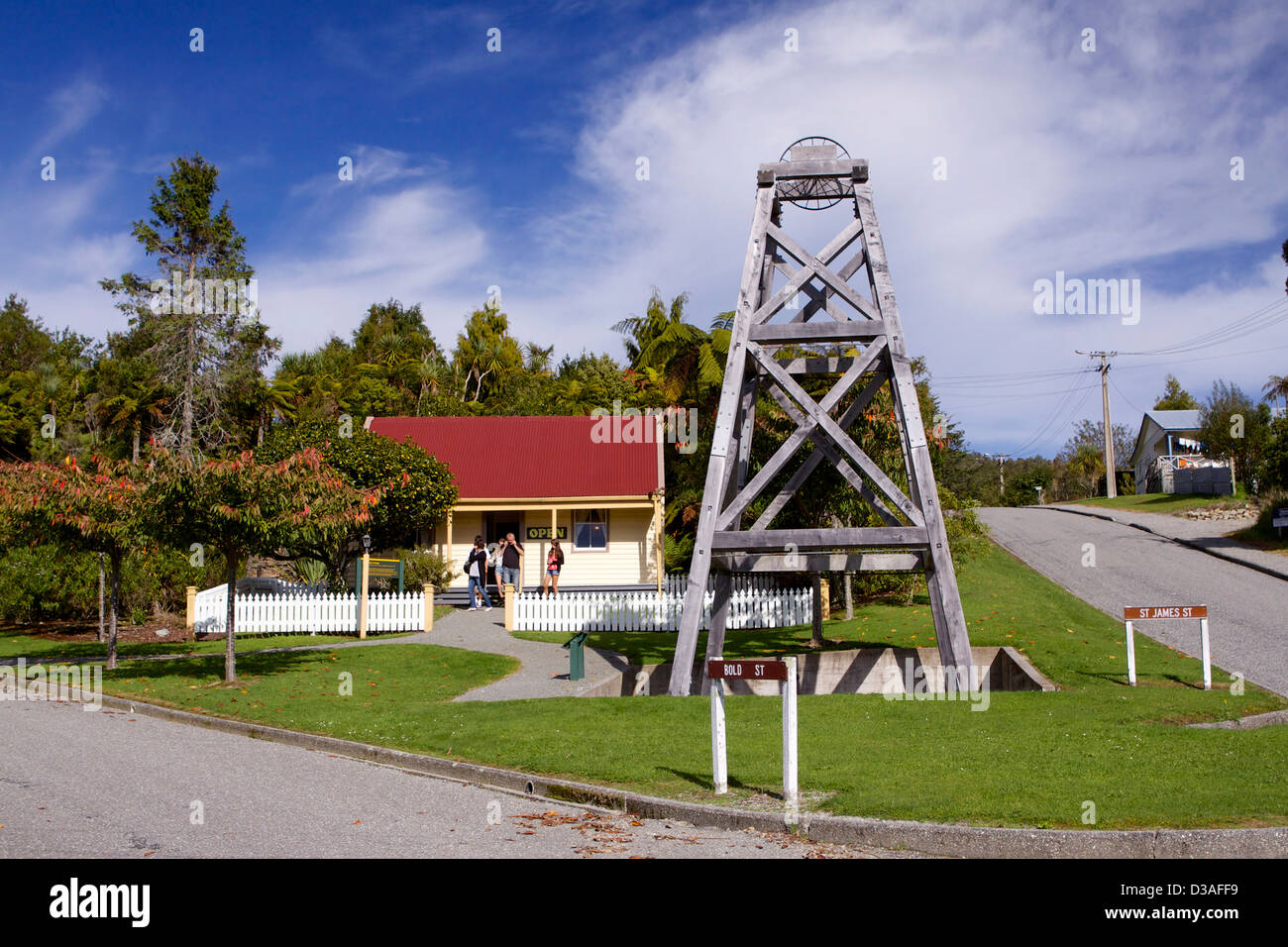 Ross Goldfields New Zealand travel tourism Stock Photo - Alamy