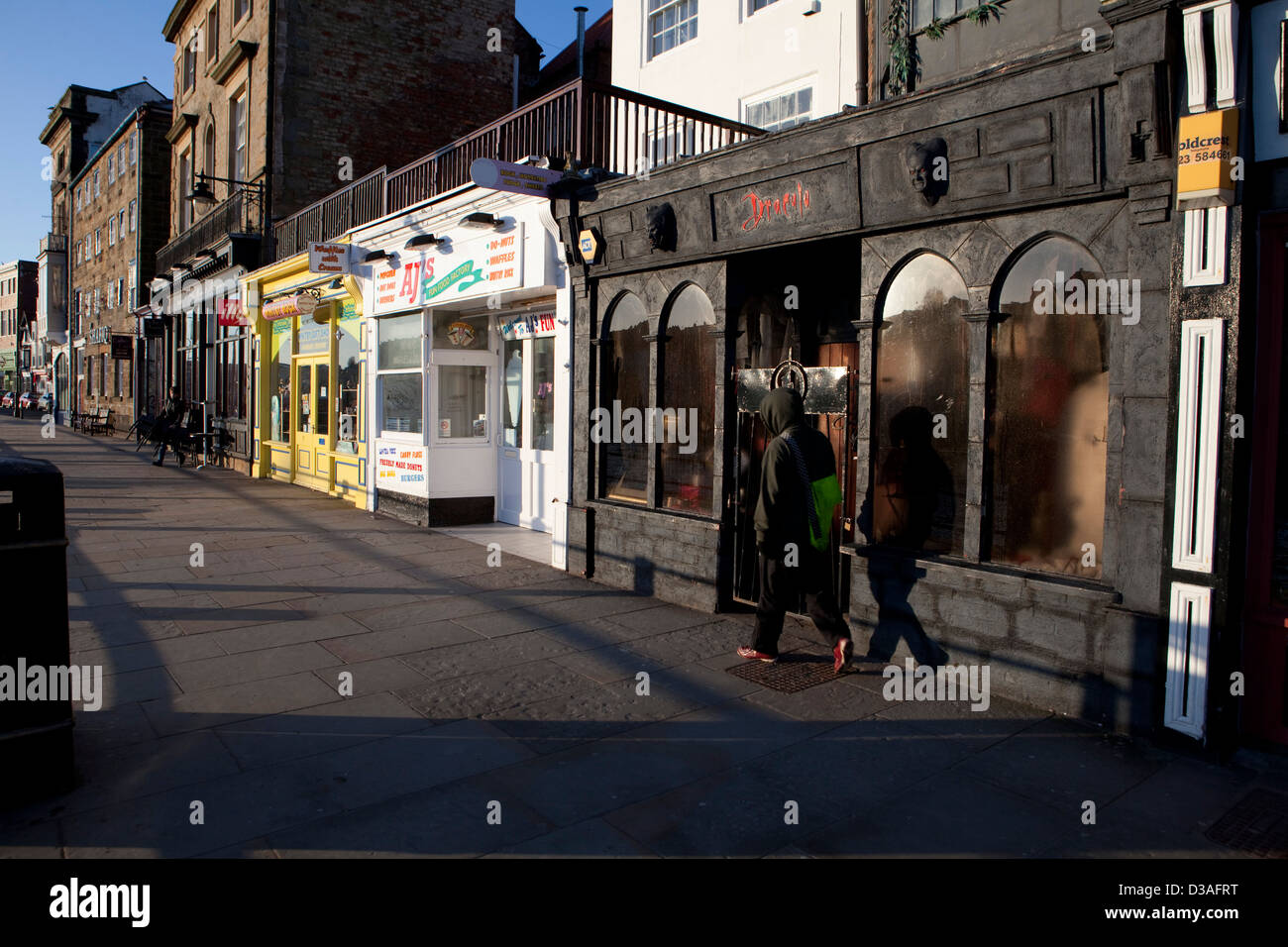 Goth shop and Museum in Whitby , North Yorkshire Stock Photo - Alamy