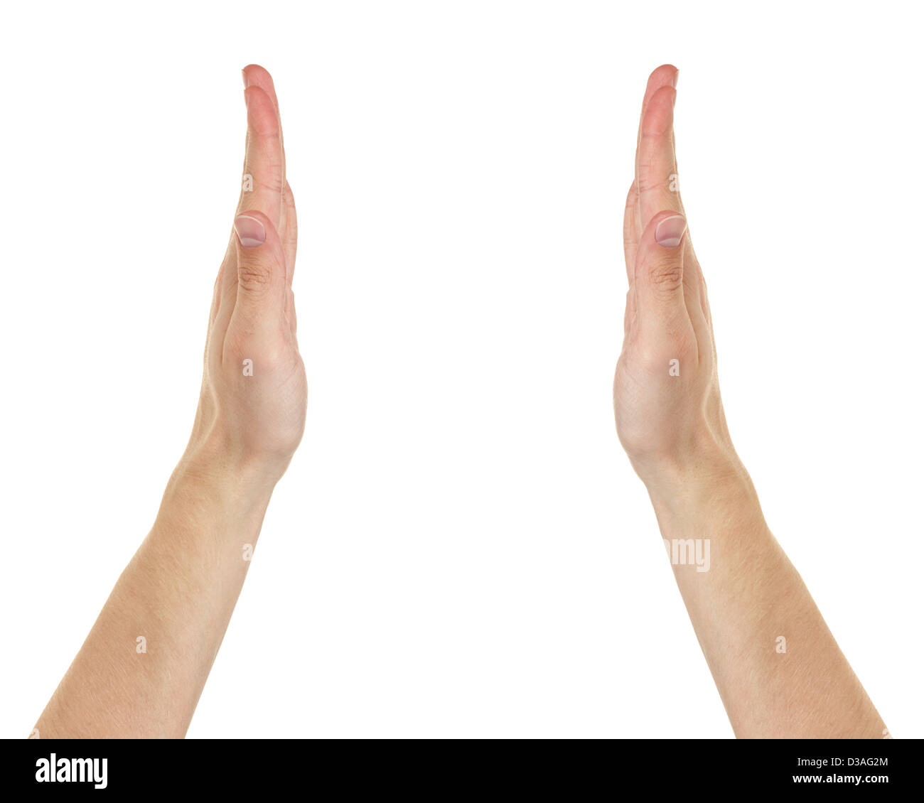 adult male hands measuring something, isolated on white Stock Photo - Alamy