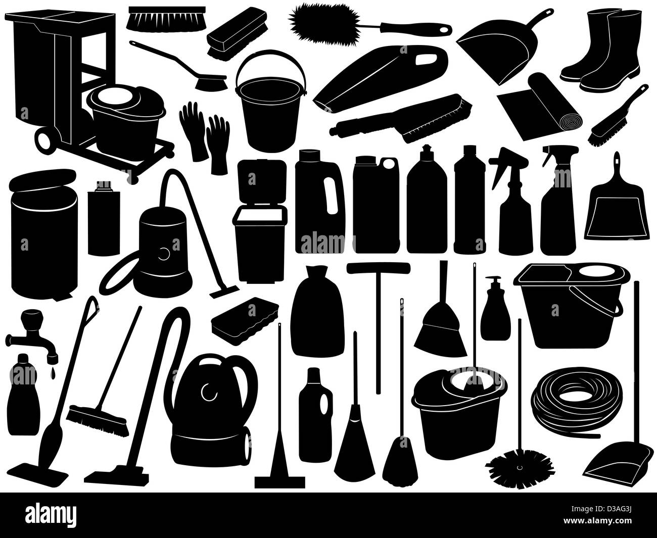 Cleaning objects Black and White Stock Photos & Images - Alamy