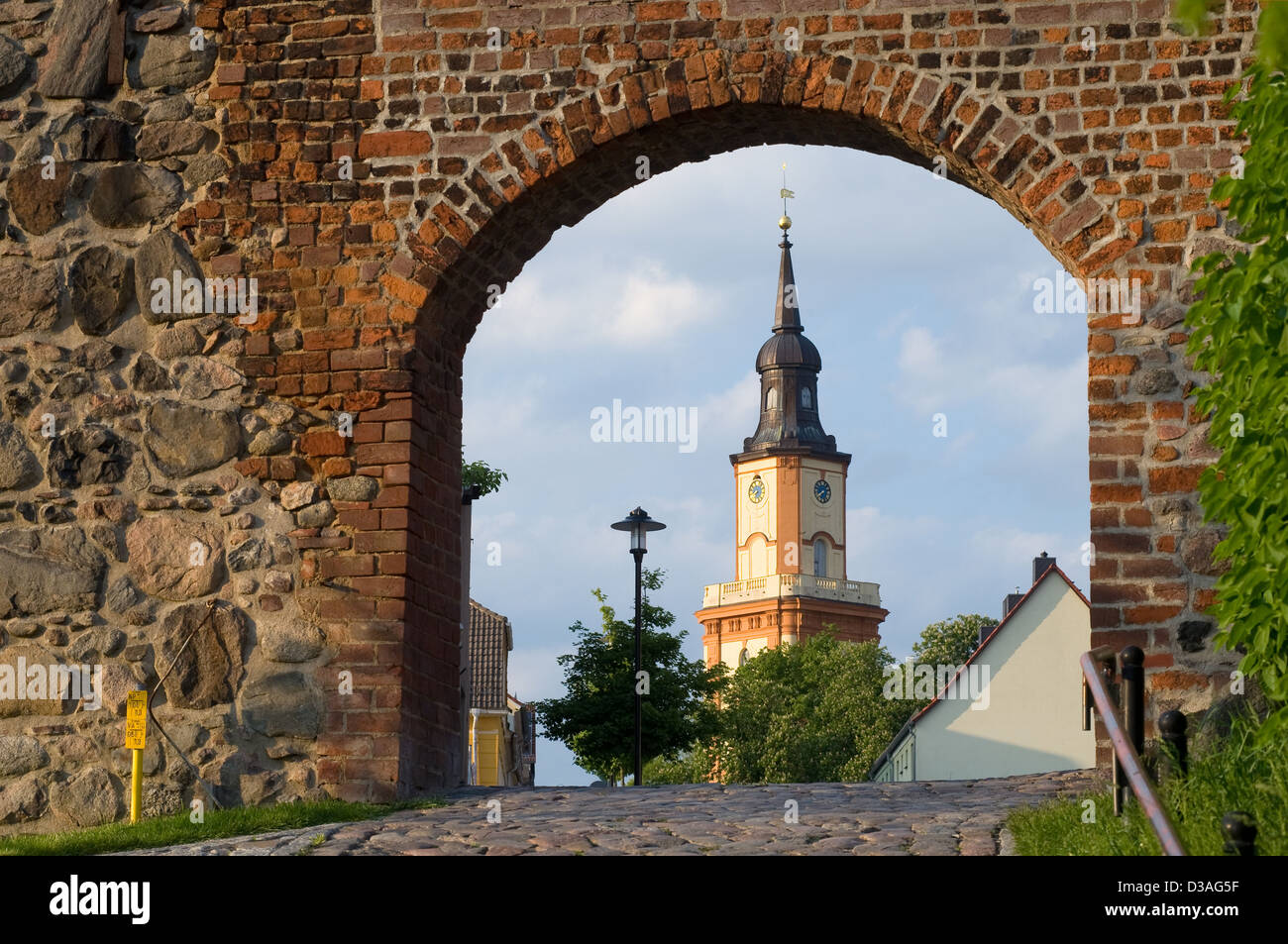 Templin, Germany, by the Potter's view of the old town of Templin Stock ...