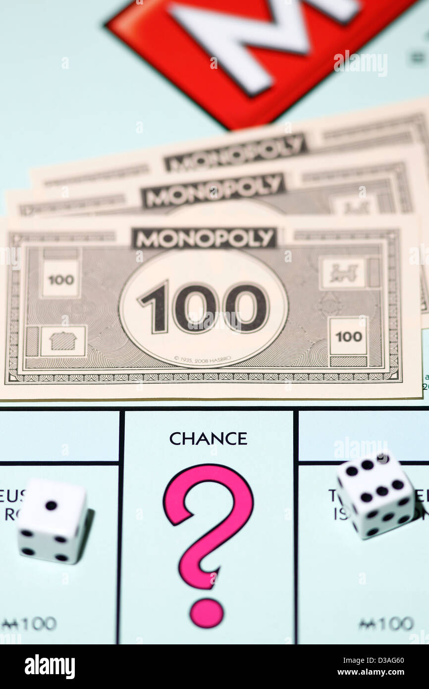 Chance on Monopoly board game Stock Photo - Alamy