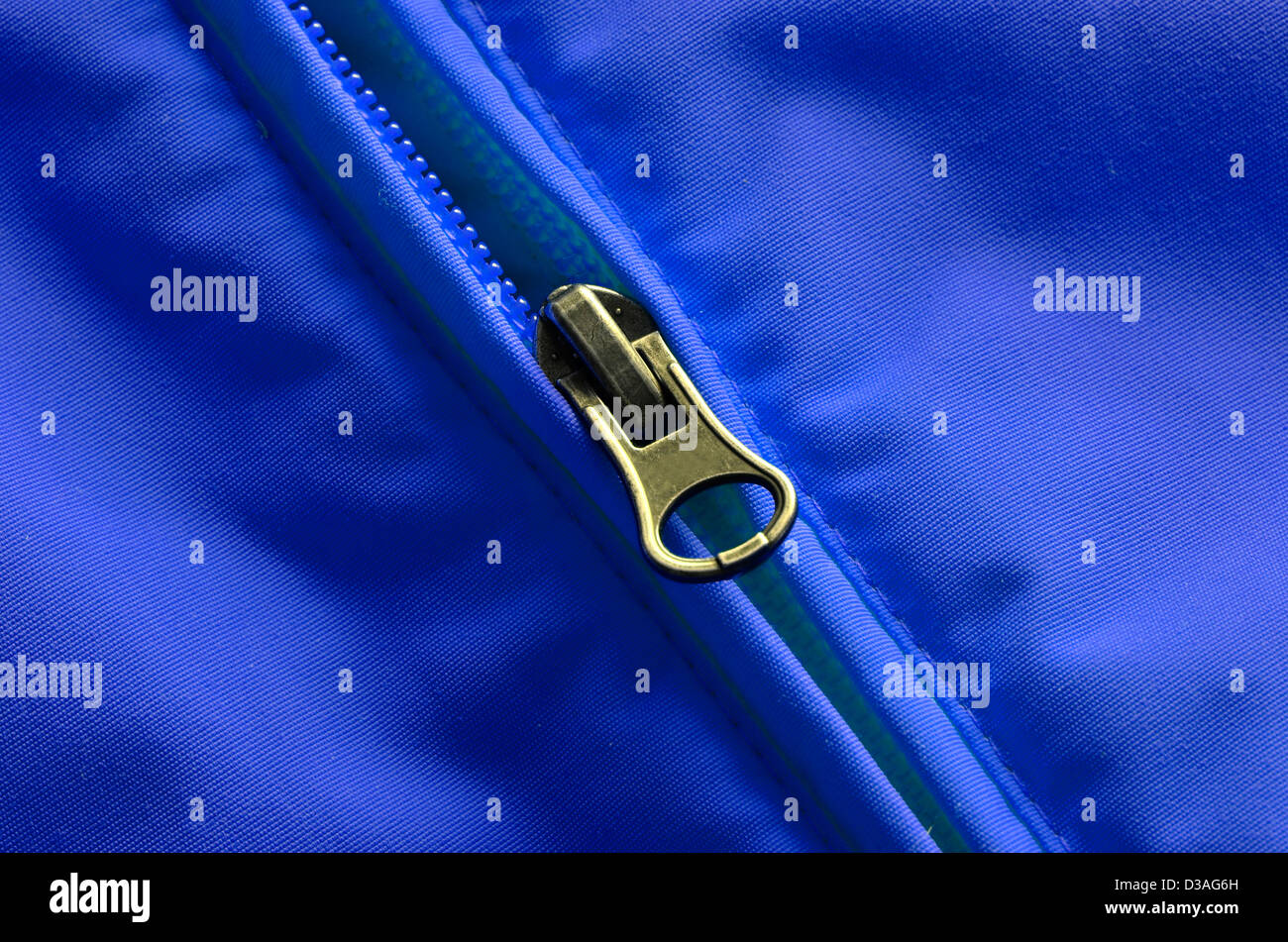 Closeup of zipper on coat with texture Stock Photo - Alamy