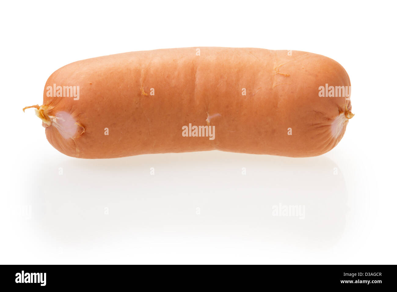 thick raw sausage, isolated on white background Stock Photo - Alamy