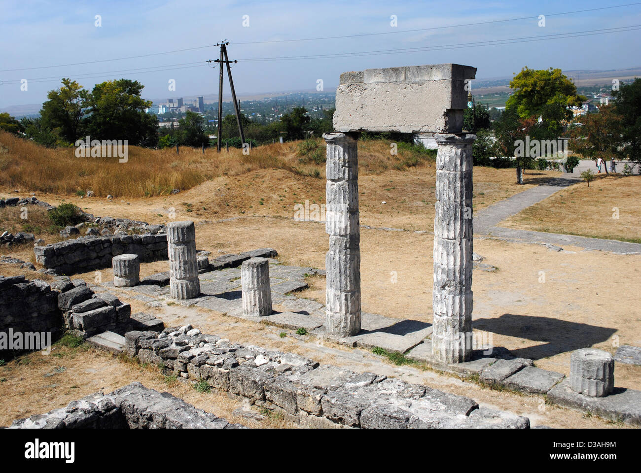 Ukraine. Autonomous Republic of Crimea. Ruins of ancient Greek city of ...