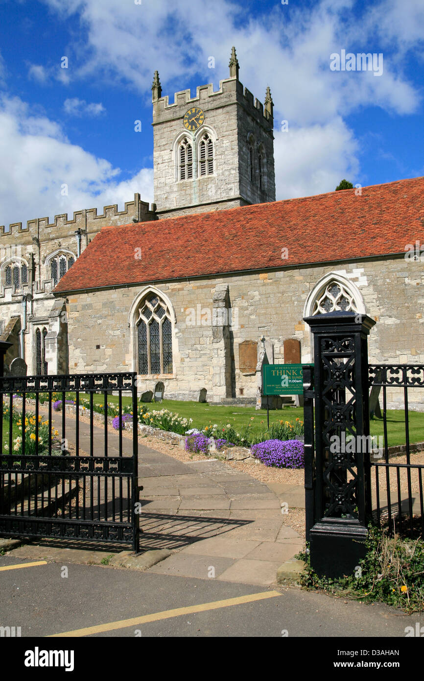 Parish church Wootton Wawen Warwickshire England UK Stock Photo - Alamy