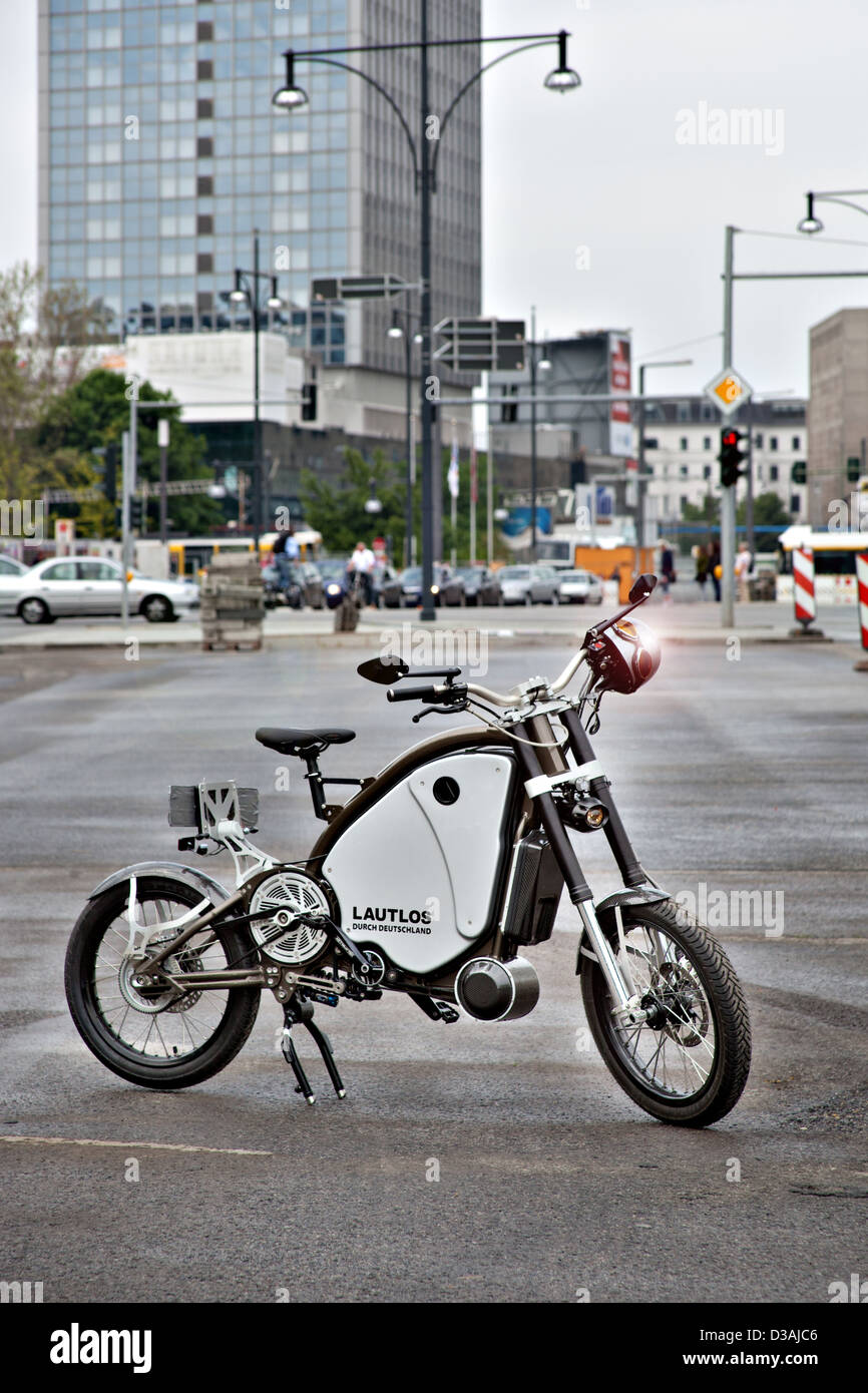 Berlin, Germany, from the eRockit hybrid bicycle and electric-powered ...