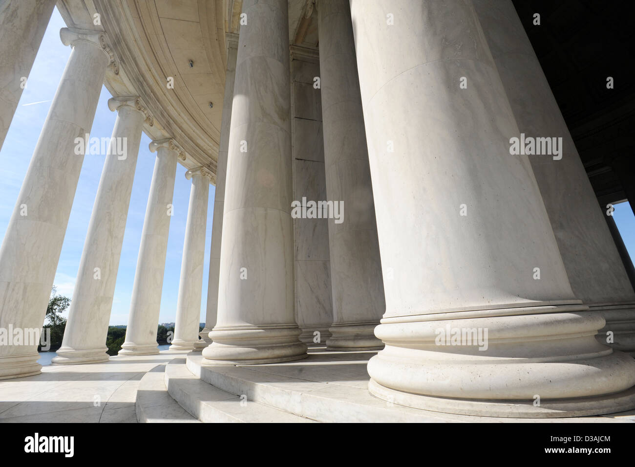 Thomas Jefferson Memorial Pillars Washington DC, Thomas Jefferson is ...