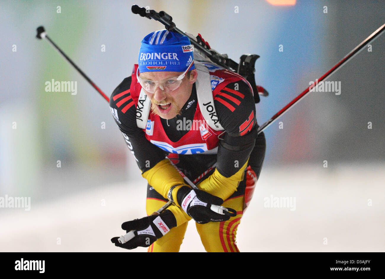 Erik Lesser of Germany competes during the men's 20 km individual race ...