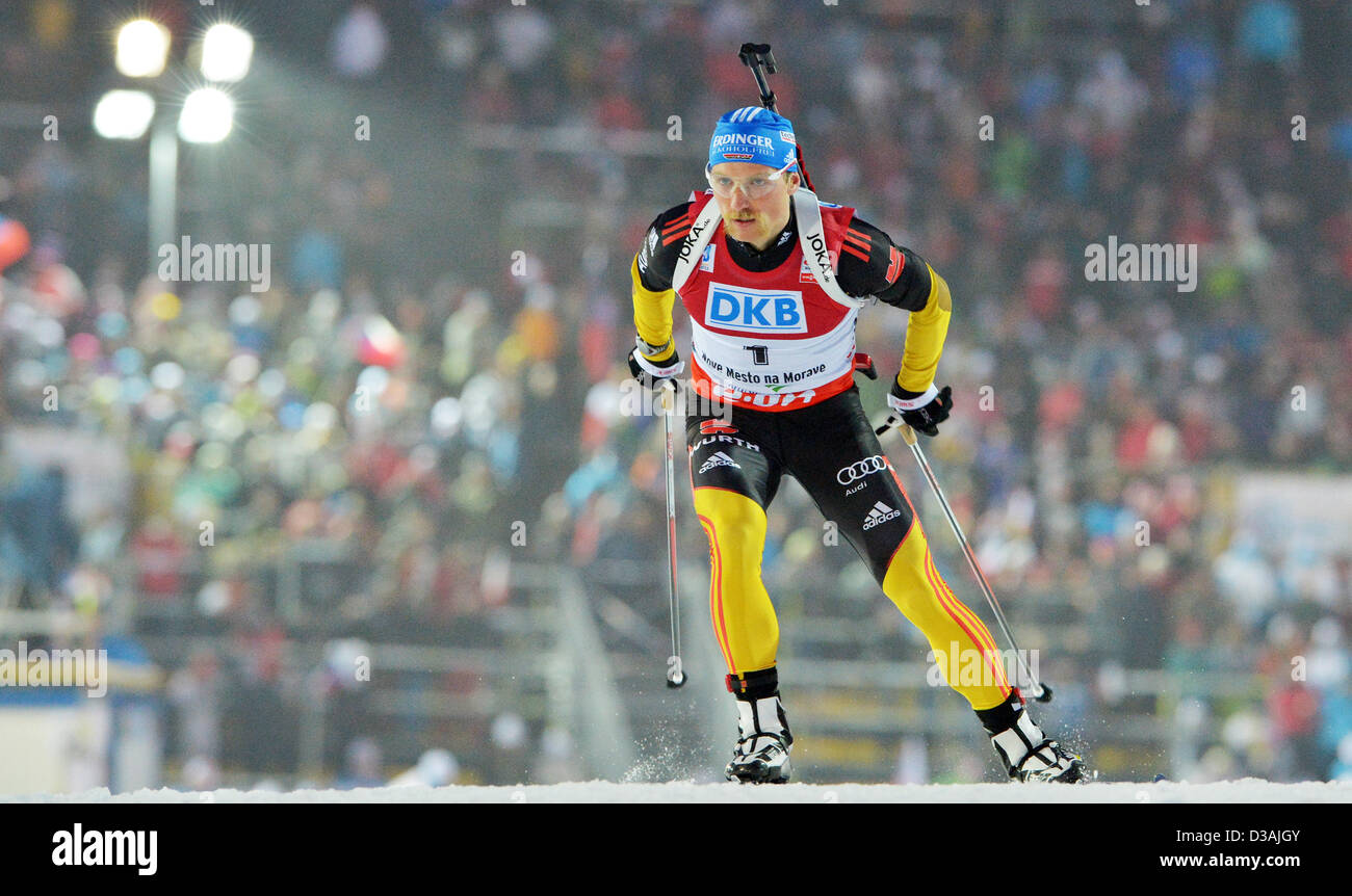 Erik Lesser of Germany competes during the men's 20 km individual race ...