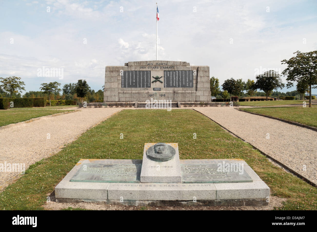 The Monument des Chars d'Assaut, (French National Tank Monument) on the ...