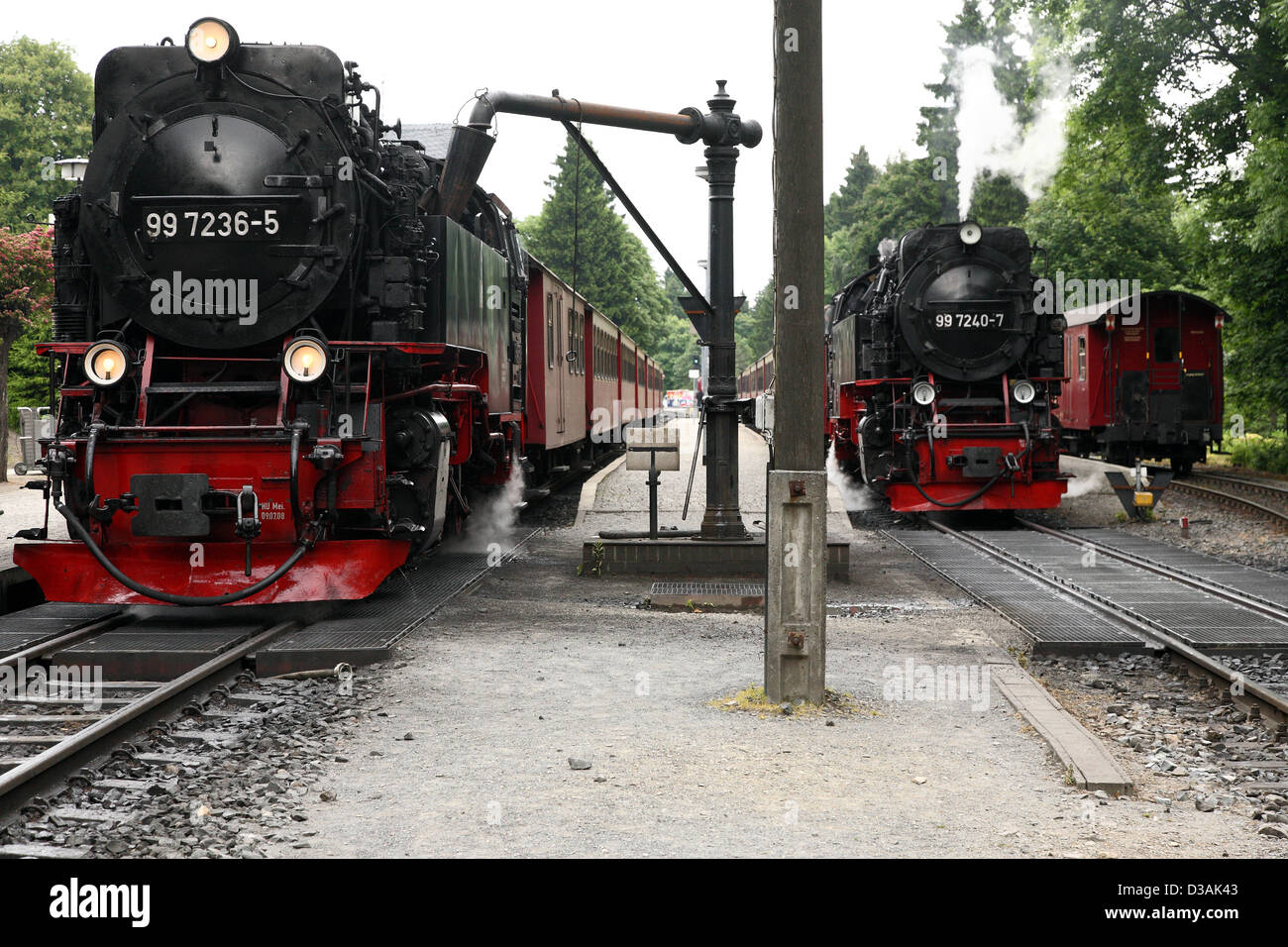 Drei Annen Hohne, Germany, the locomotive of Brockenbahn volume with ...