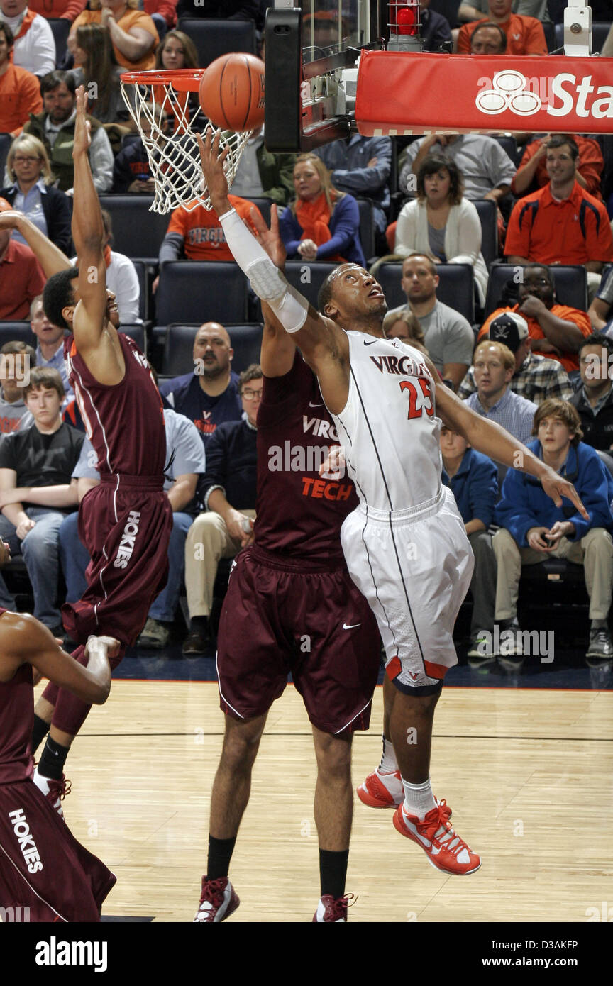 Feb. 12, 2013 - Charlottesville, Va, USA - Virginia forward Akil ...