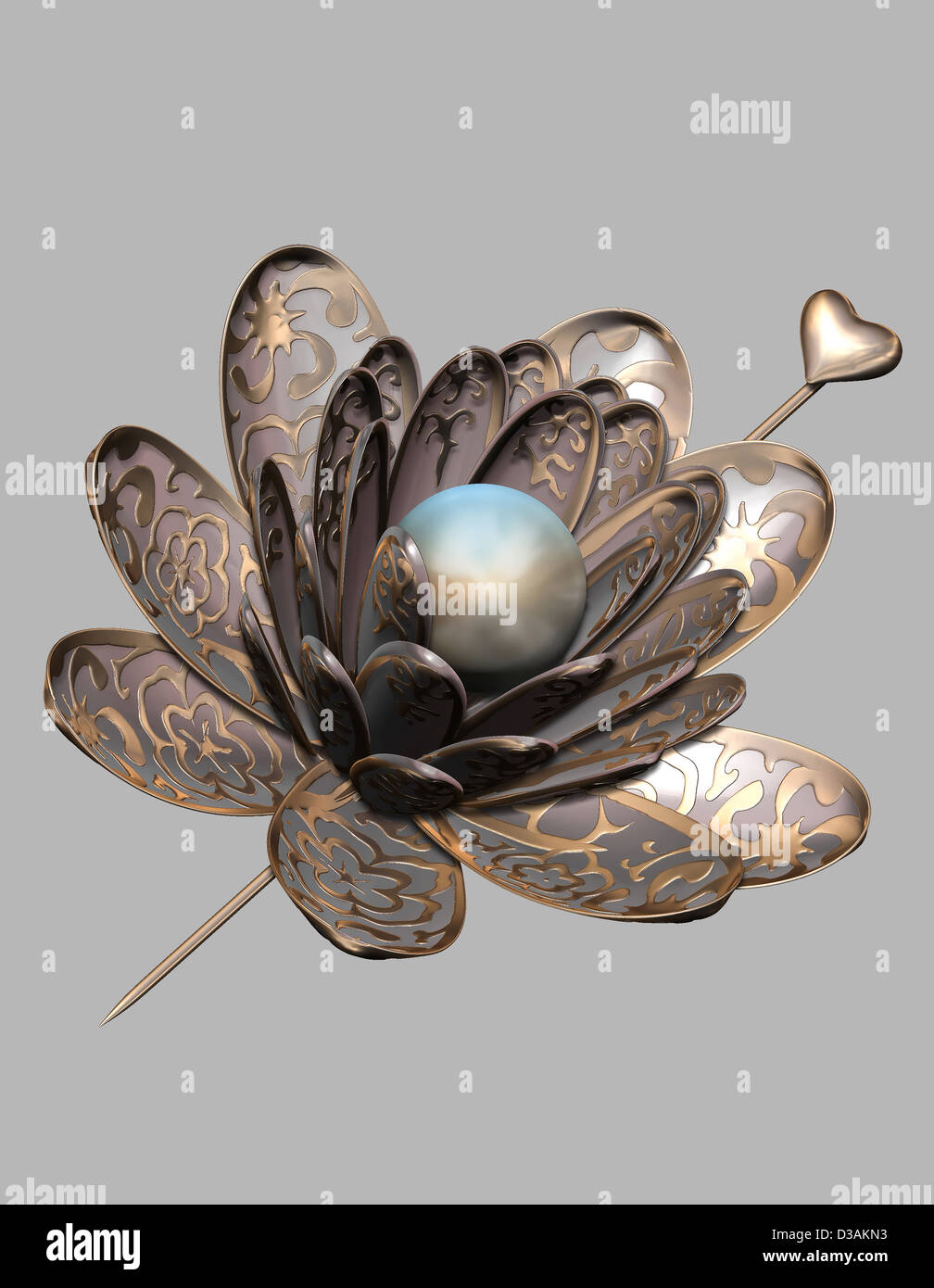 art; 3D graphics; creative; Jewel; lotus Stock Photo - Alamy