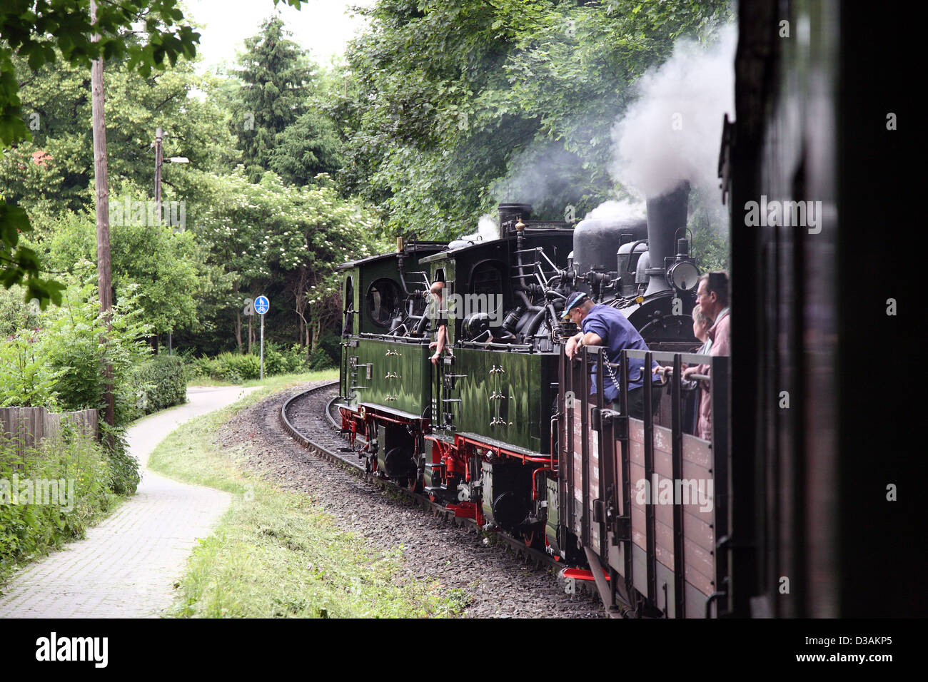 Wernigerode, Germany, the Brocken train when driving through ...