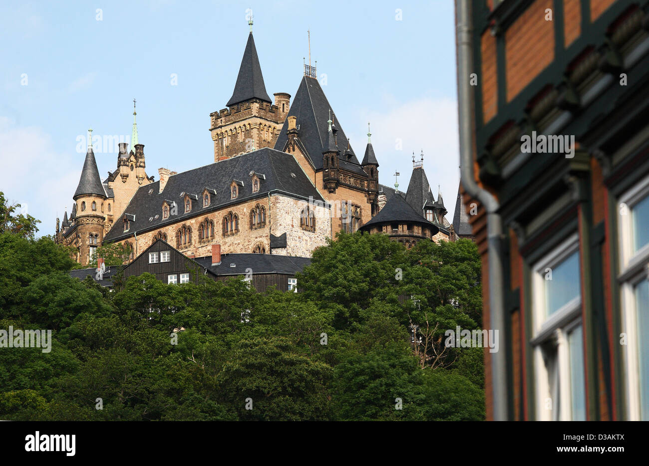 Wernigerode, Germany, Wernigerode Castle Stock Photo - Alamy