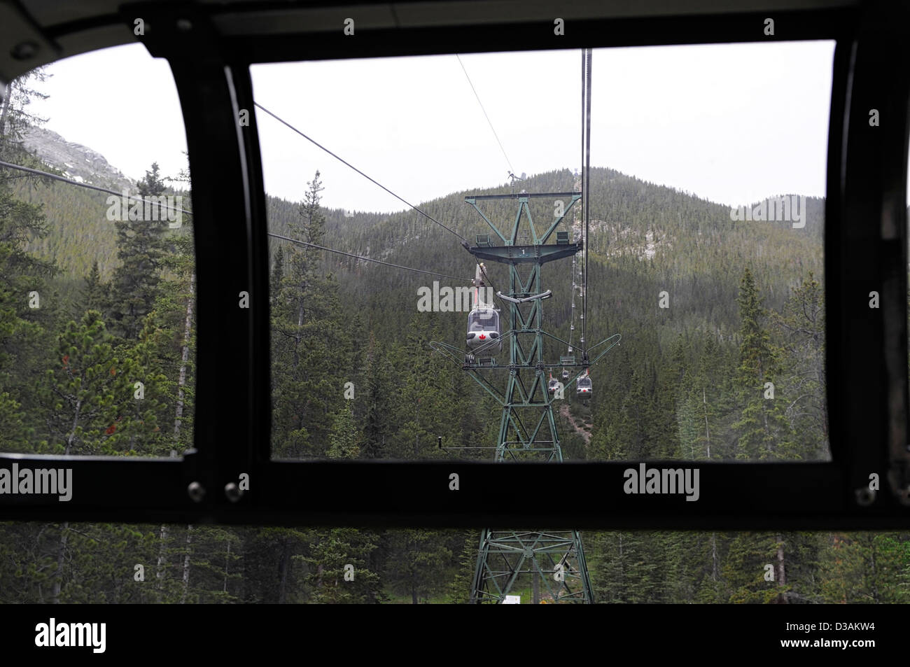 cable car ski lift Banff gondola Sulphur Mountain Banff National Park ...