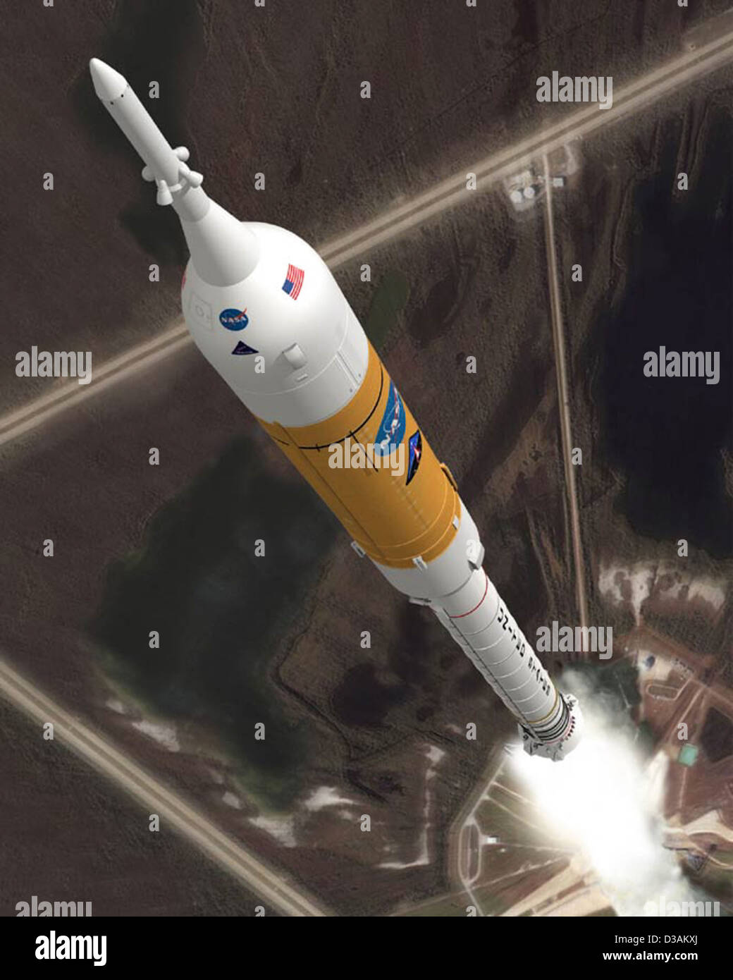 Ares Rocket Collage (February 2008 Stock Photo - Alamy